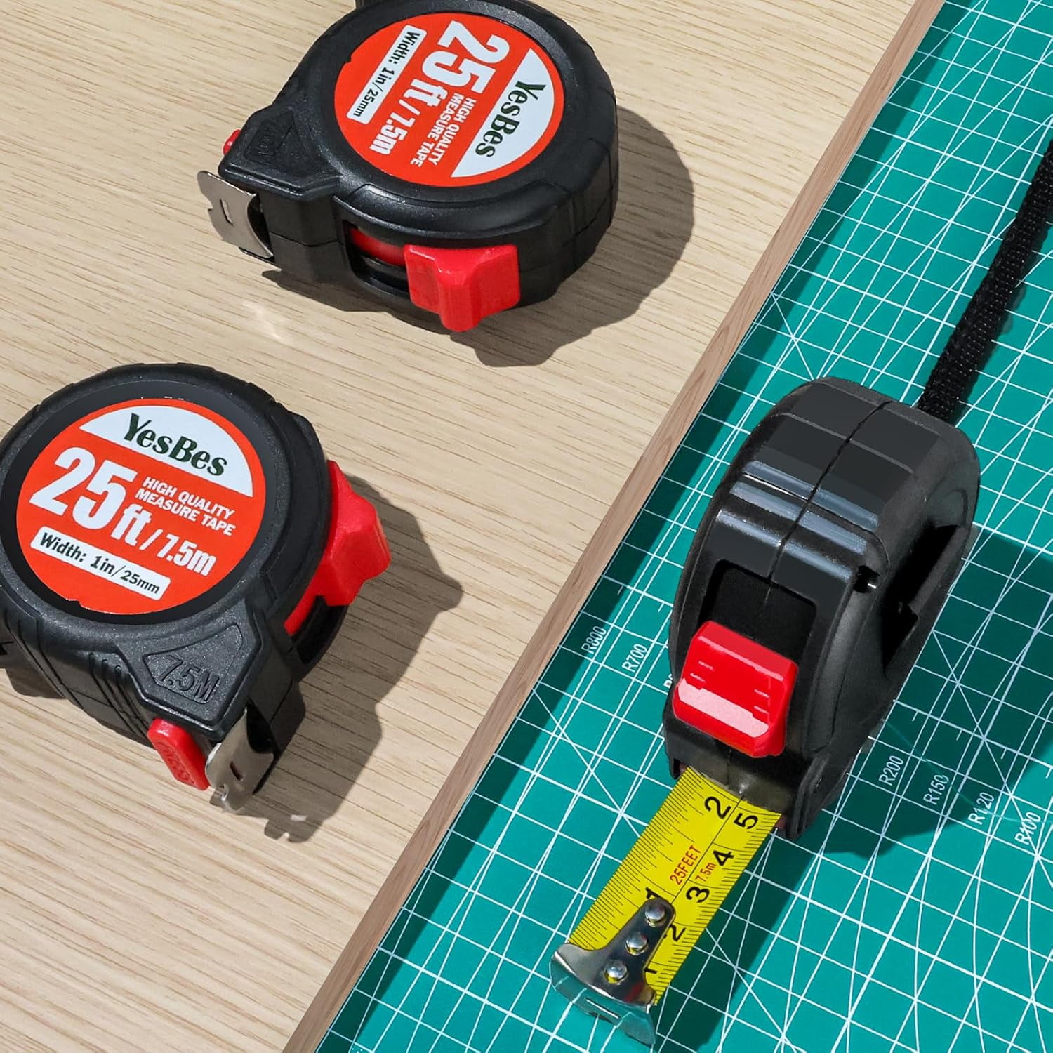 UGUCYUI-Tape Measure 25 ft, 10 Pack Bulk Easy Read Measurement Tape ...