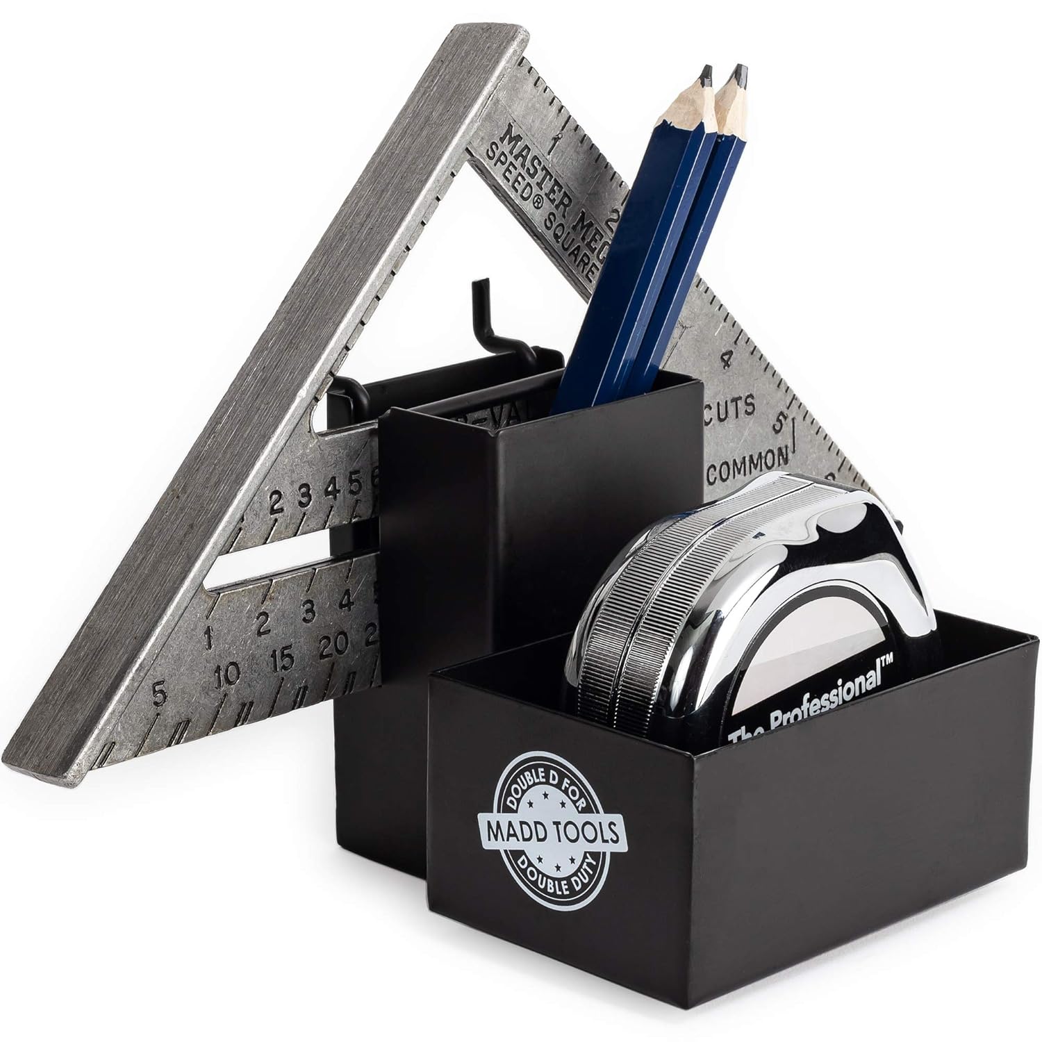 UGUCYUI-Tape Measure Holder for Pegboard - Includes Pencil Box and ...