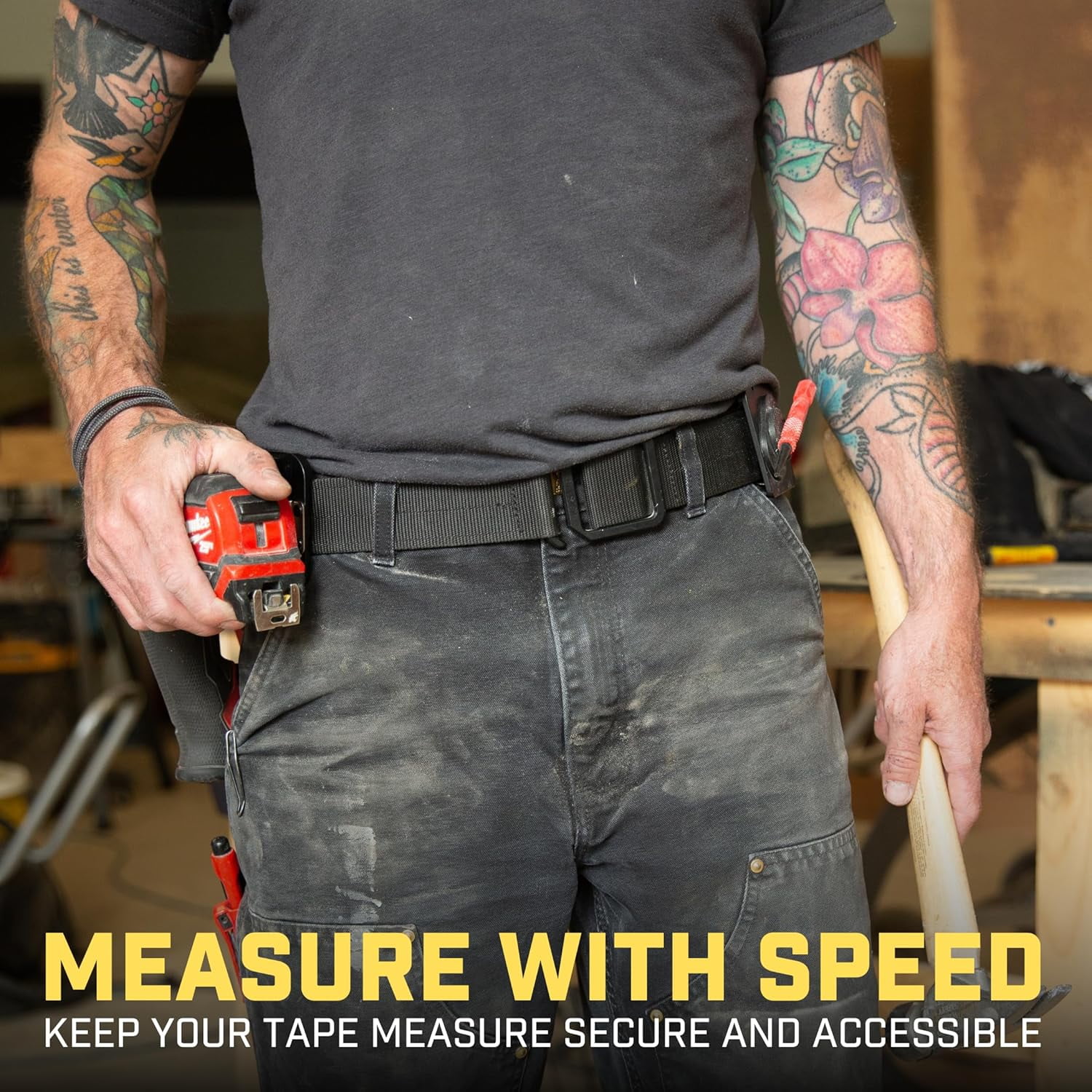UGUCYUI-TapeMaster | Clip-On Tape Measure Holder - Low-Profile ...