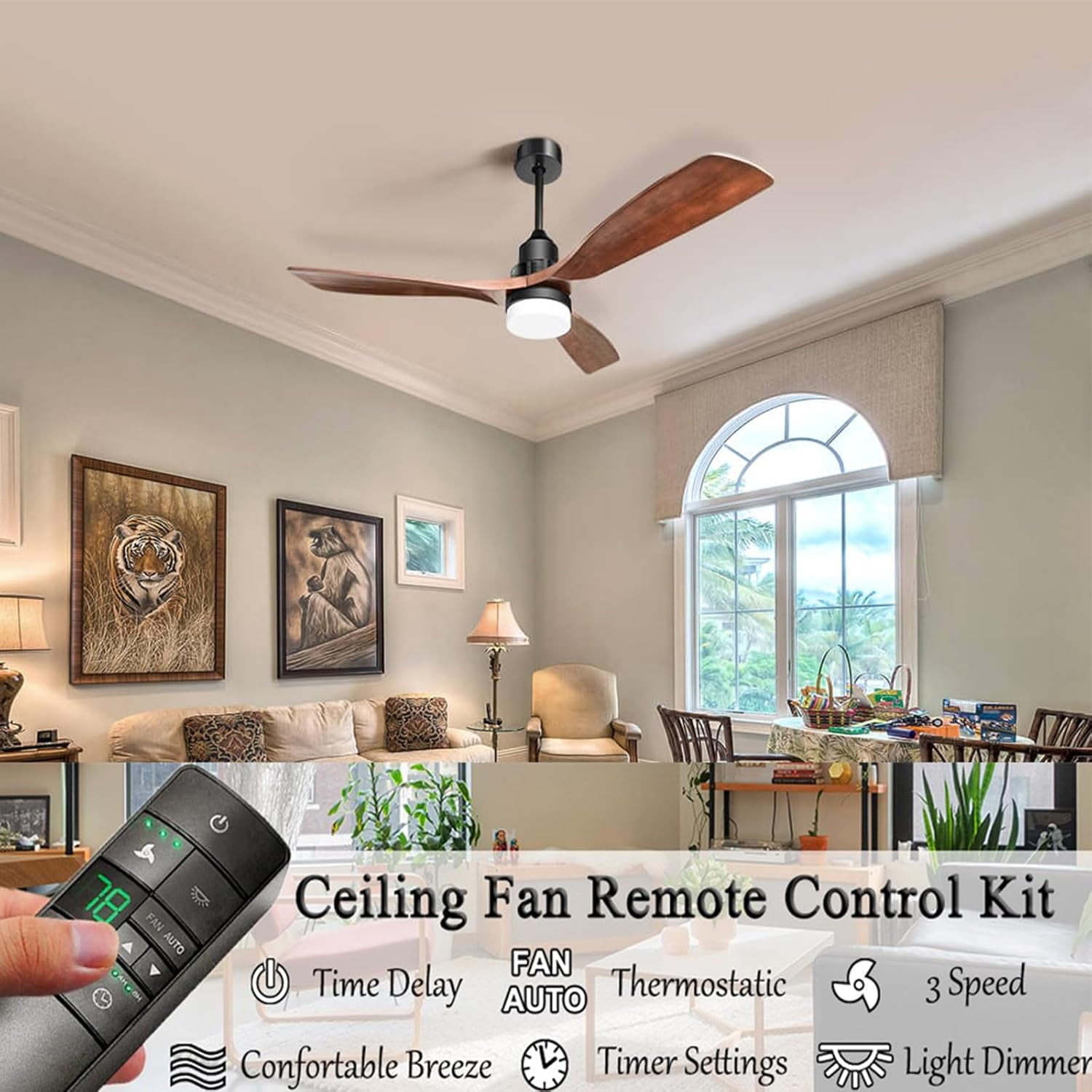 Tx028c-s Ceiling Fan Remote HD3 Ceiling Fan Remote Control Replacement ...