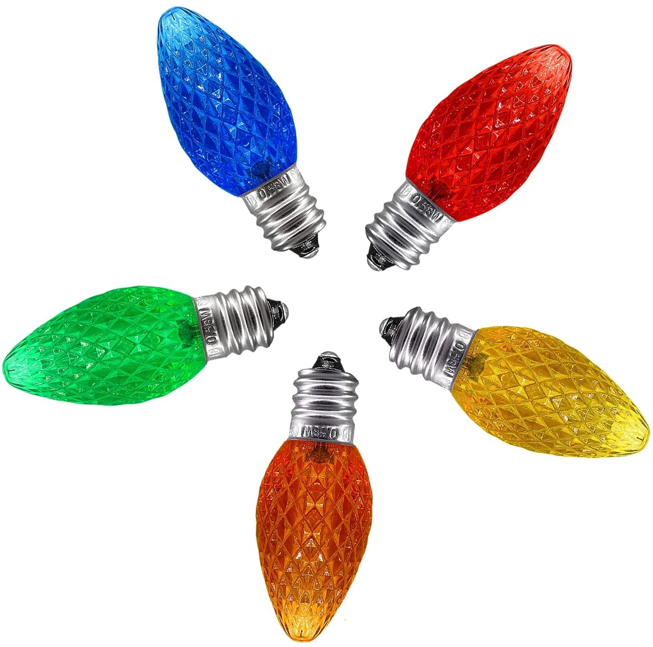 UGUCYUI-UL Listed Box of 25 C7 Led Replacement Bulbs,2 SMD LEDs in Each ...