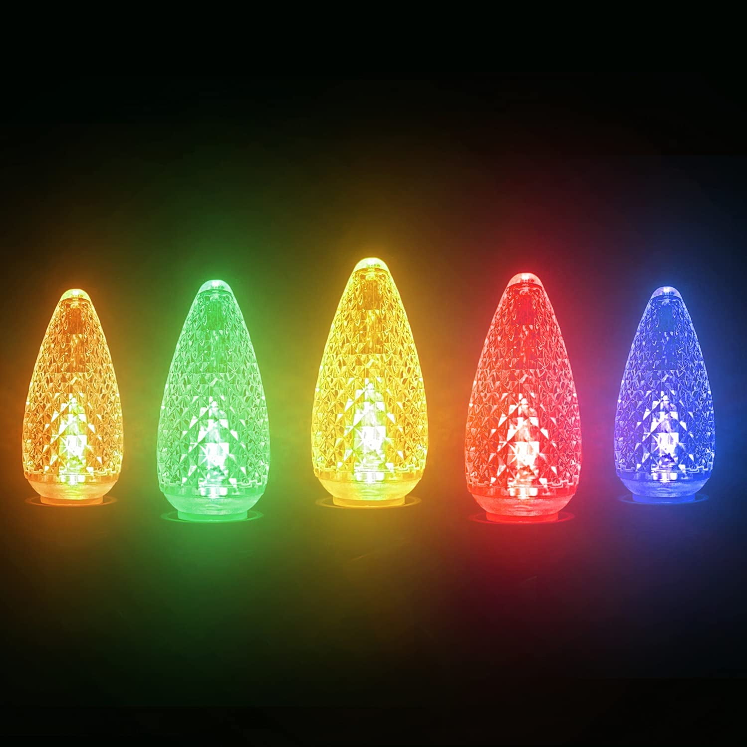 UGUCYUI-UL Listed Box of 25 C9 Led Replacement Bulbs,3 SMD LEDs in Each ...