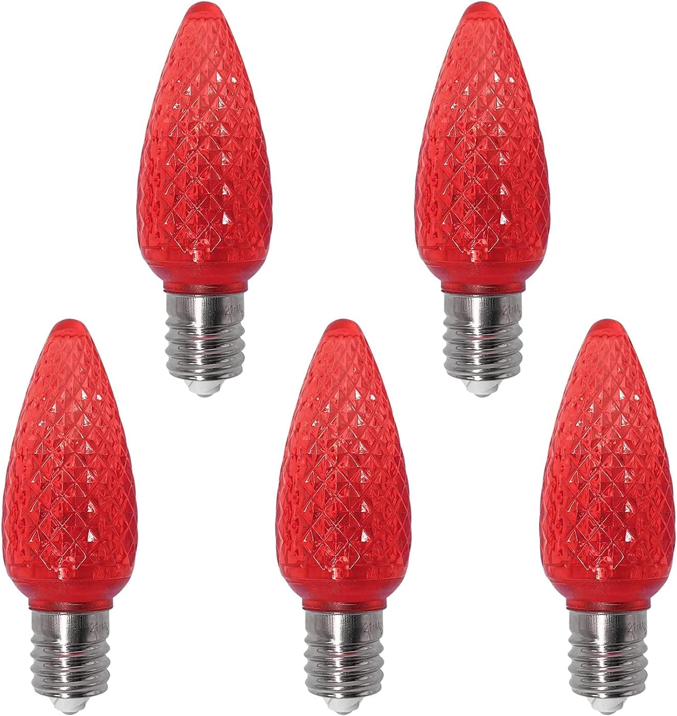 UGUCYUI-UL Listed Set of 25 C9 Led Replacement Bulbs,3 SMD LEDs in Each ...