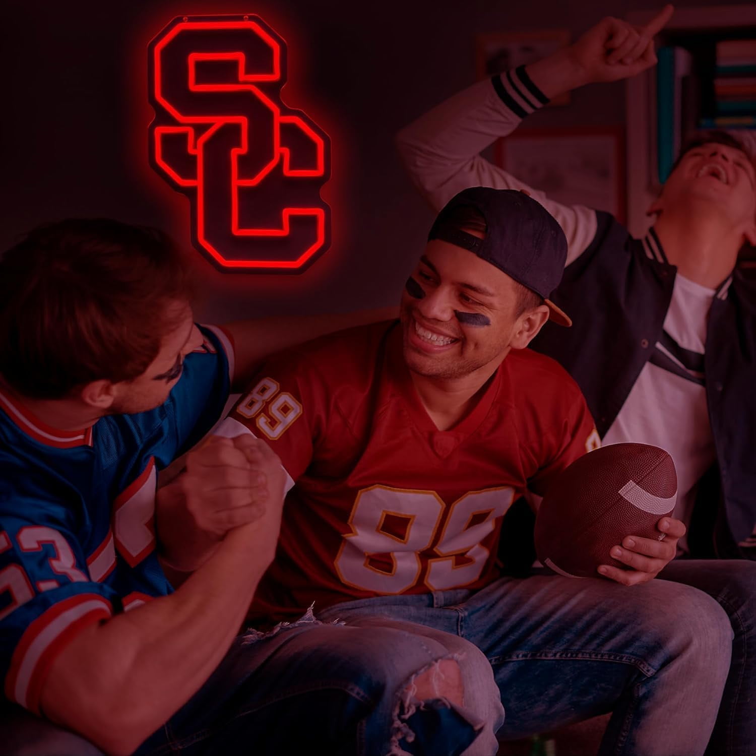 UGUCYUI-University Football Team Neon Sign, Light Up Dimmable College ...