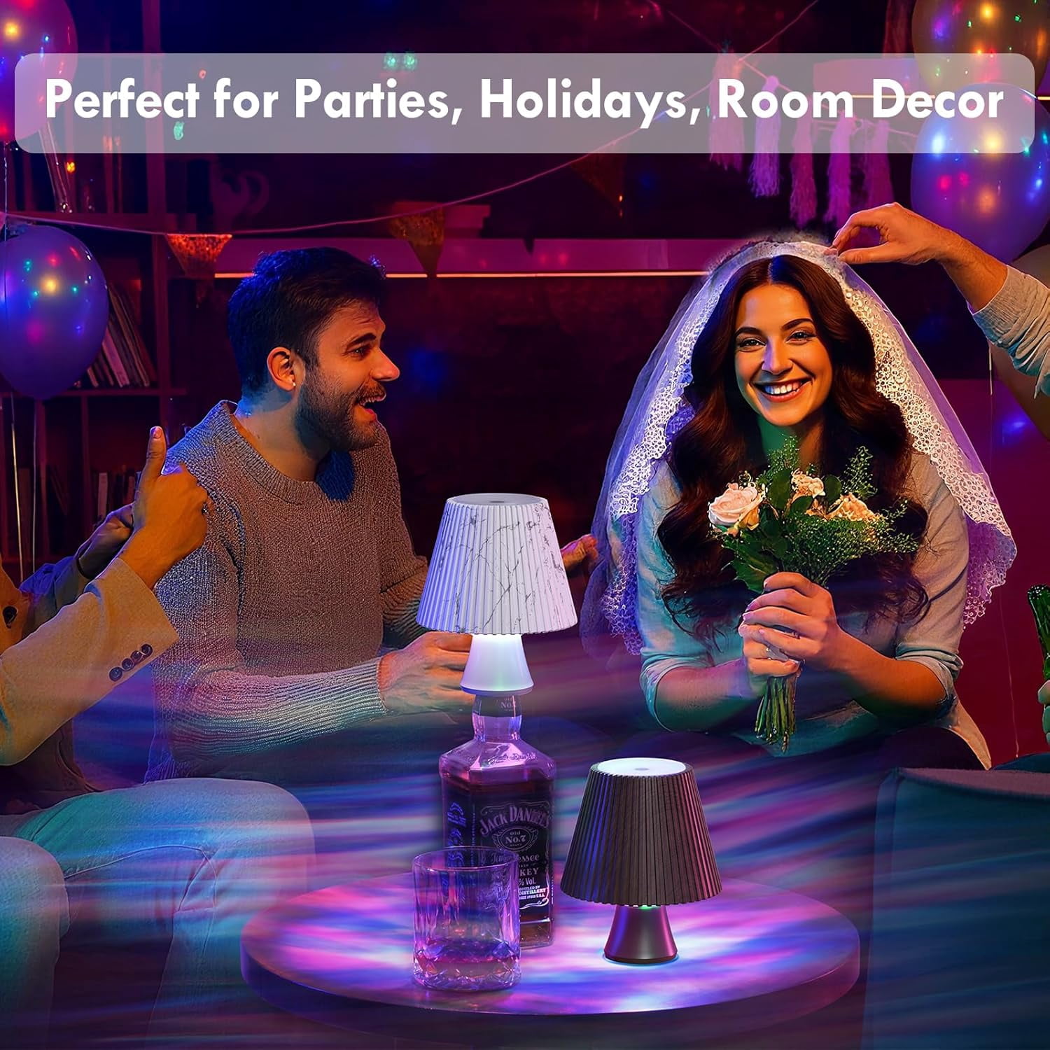 UGUCYUI-Wireless Bottle Lamp Shade, RGB Color Changing LED Night Light ...