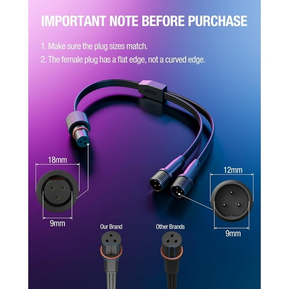 UGUCYUI-Y-Splitter for Govee Permanent Outdoor Lights/Lights Pro, Y ...