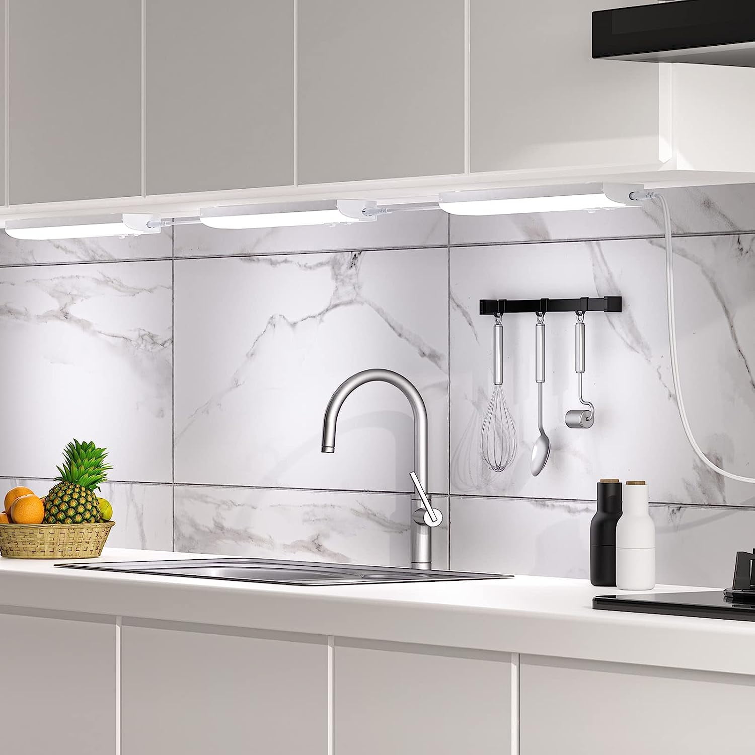 UGUCYUI-led Under Cabinet Task Lighting for Kitchen Plug-in Closet ...