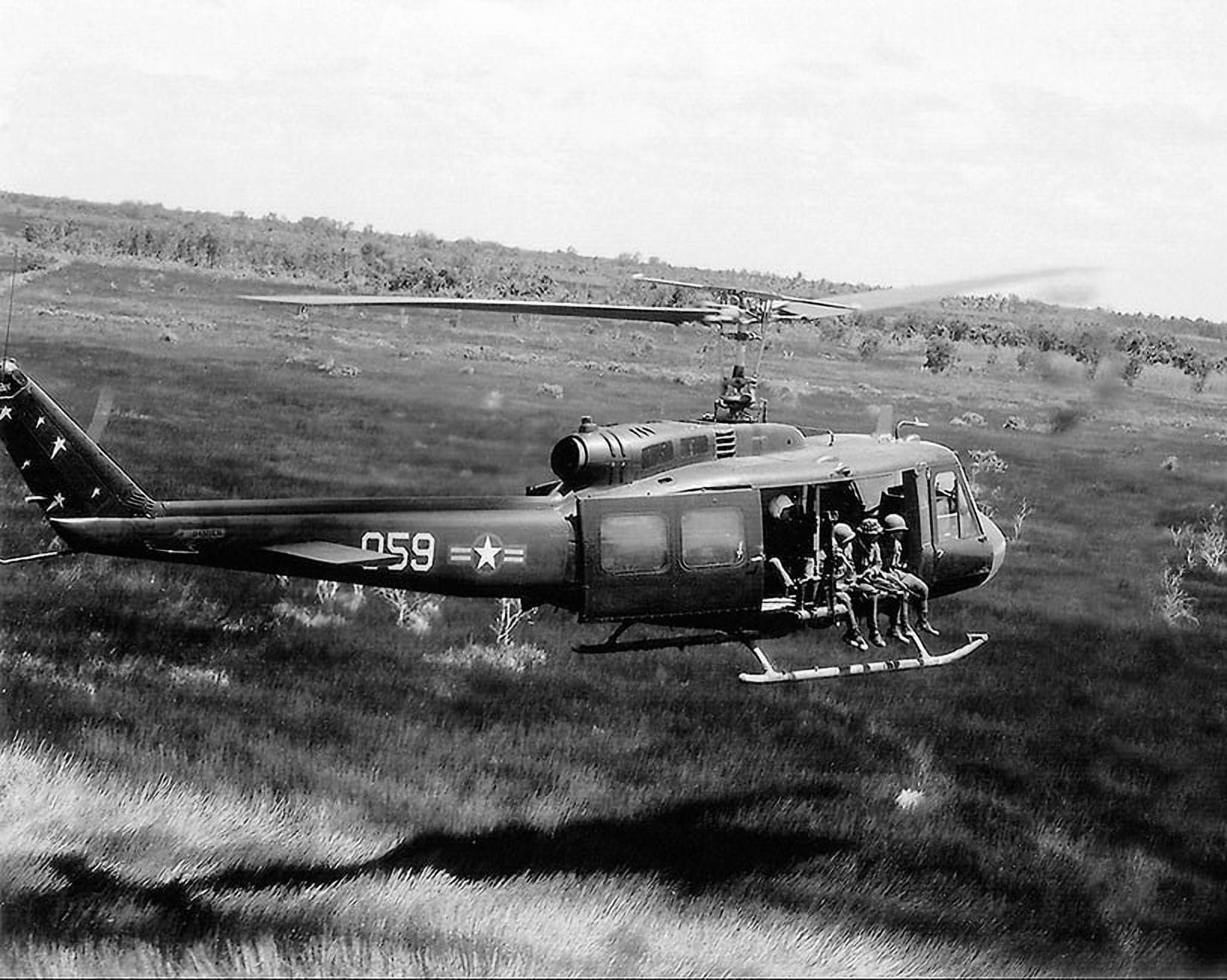 UH-1 Huey Helicopter Mekong Delta Vietnam - 12x18 Inch Laminated ...