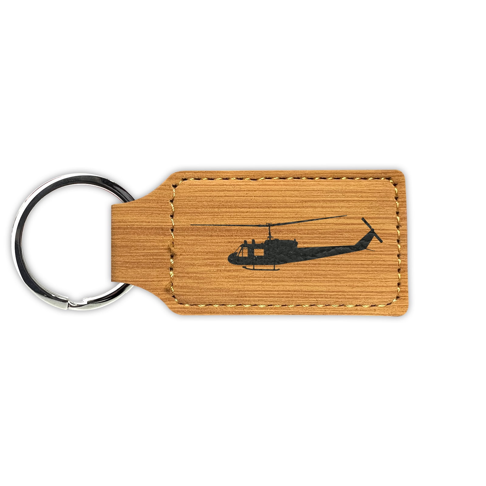 UH-1 Iroquois Huey Keychain Leatherette Rectangle - Laser Engraved ...