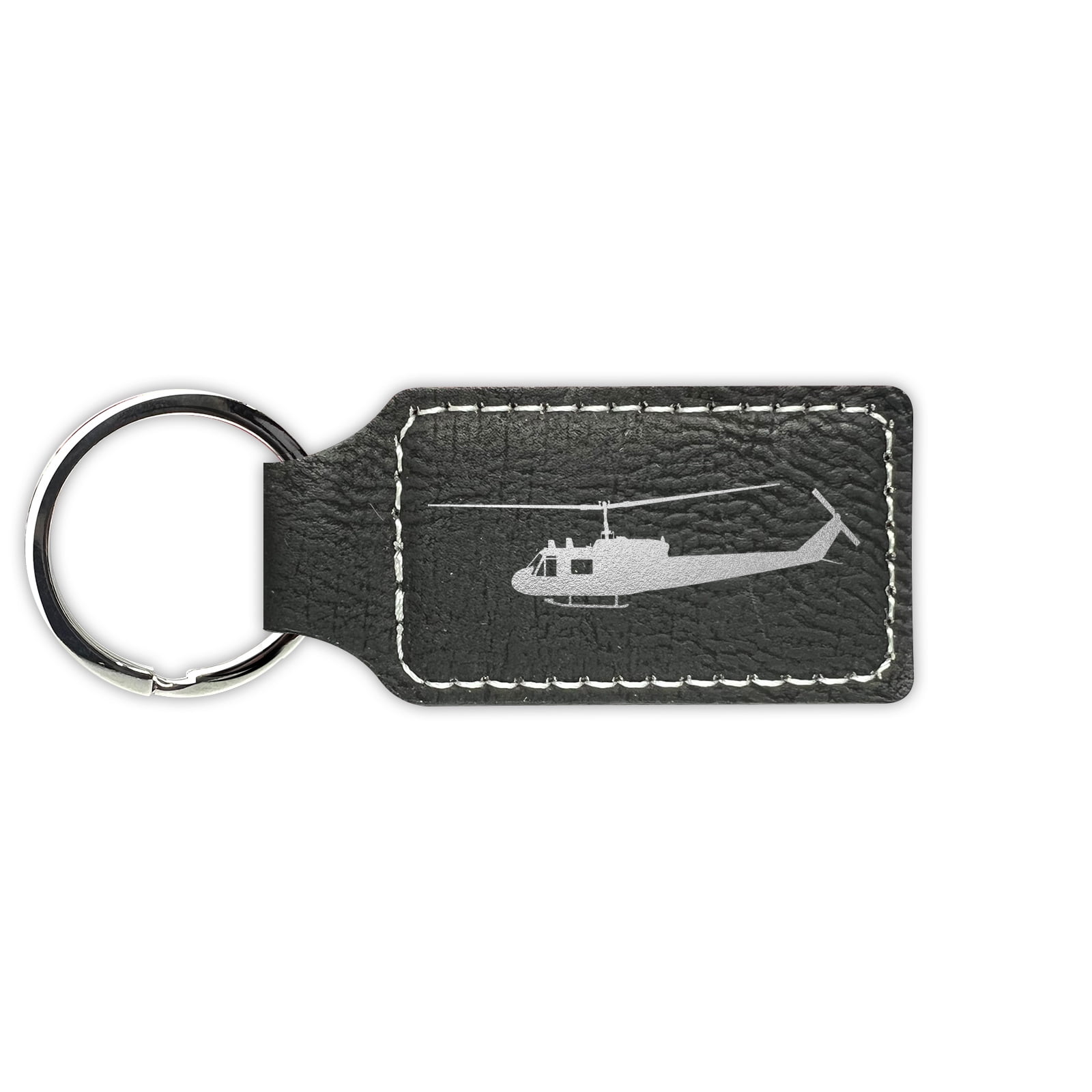 UH-1 Iroquois Huey Keychain Leatherette Rectangle - Laser Engraved ...