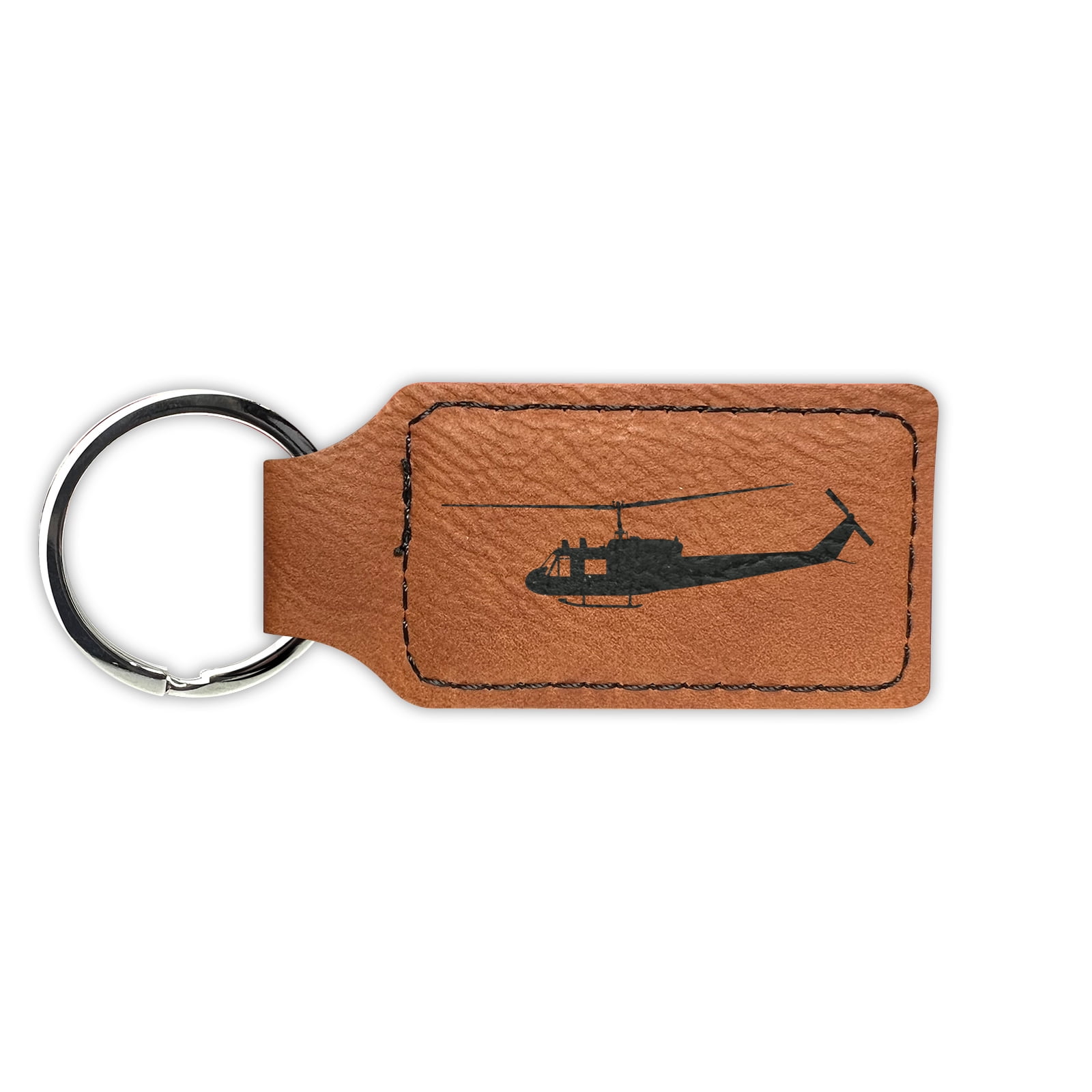 UH-1 Iroquois Huey Keychain Leatherette Rectangle - Laser Engraved ...