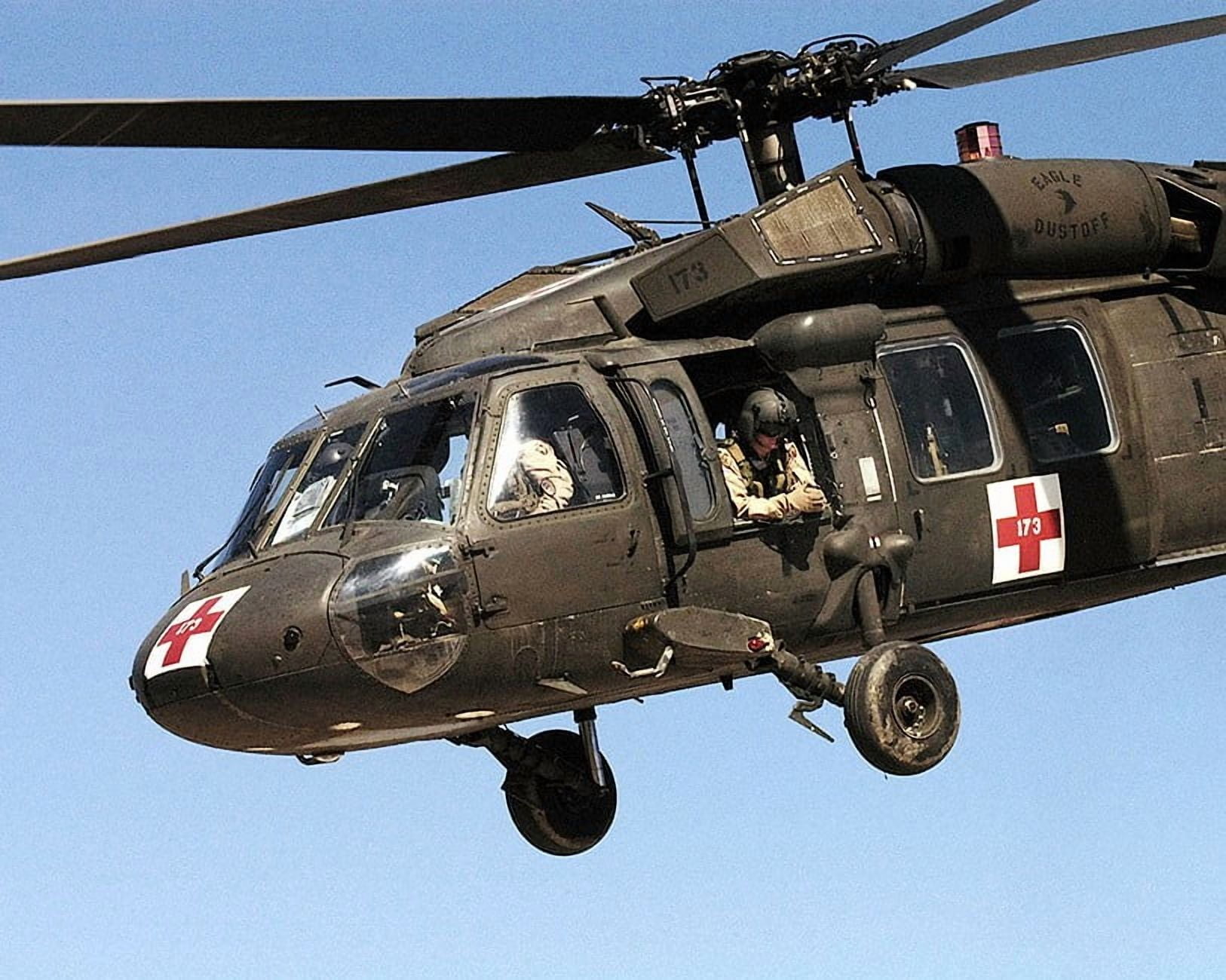 UH-60 Blackhawk Army Ambulance Helicopter - 24x36 Inch Glossy Laminated ...