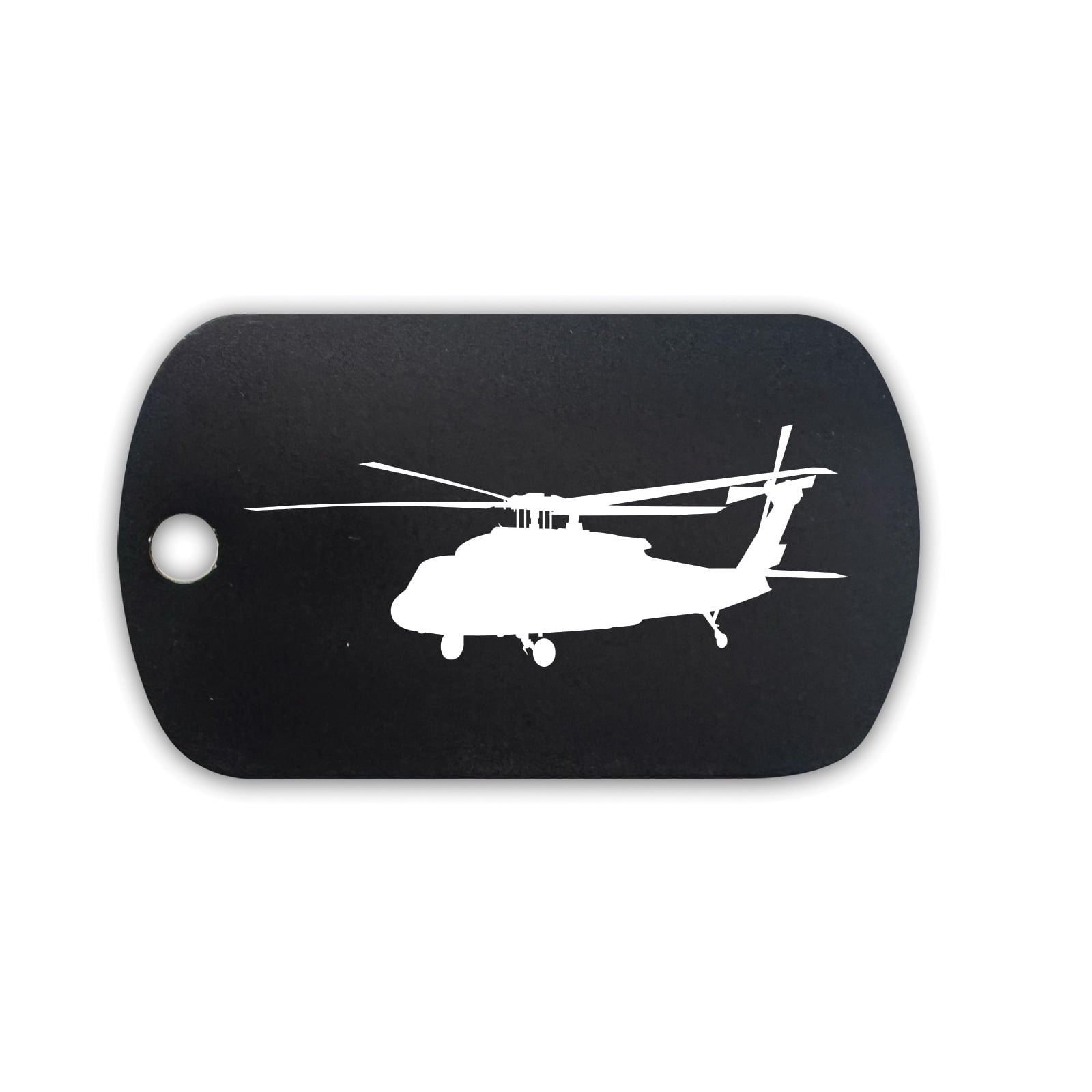 UH-90 Black Hawk GI Dog Tag Aluminum Keychain uh90 - Black - Walmart.com