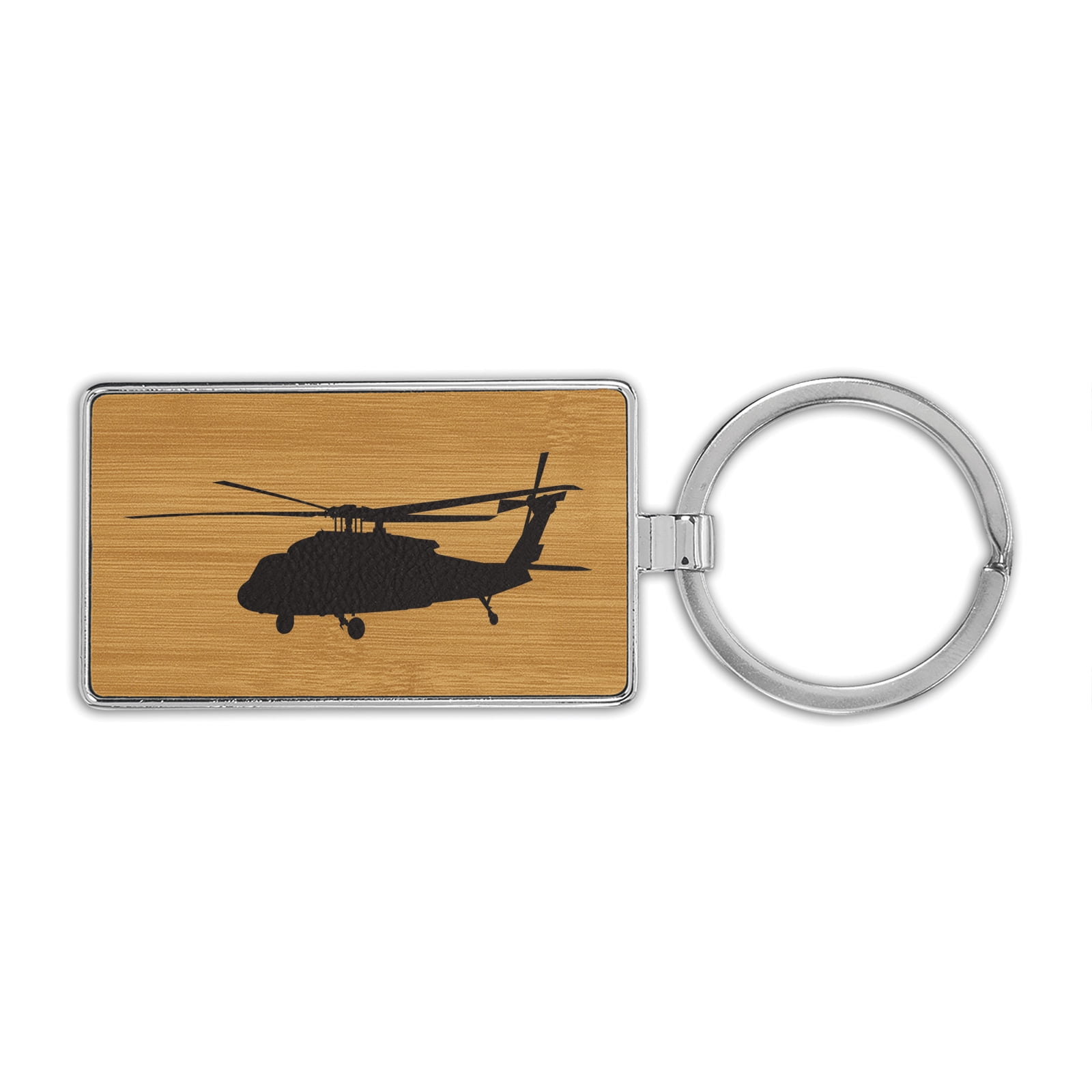 UH-90 Black Hawk Premium Leatherette Keychain uh90 - Bamboo - Walmart.com