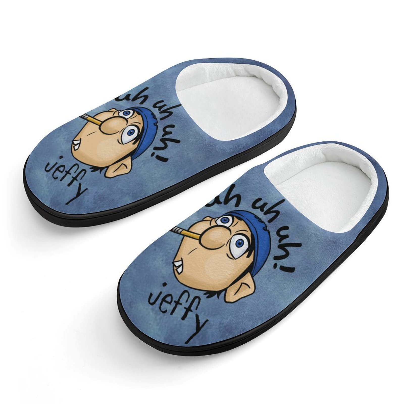 UH Jeffy SML Cotton Slippers For Kids Winter Warm Soft Plush Slippers ...