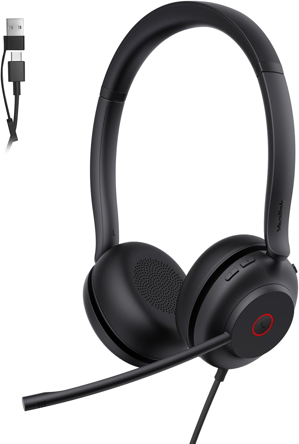 UH35 USB-C/A Headset with Noise Cancelling Microphone, Wired for ...