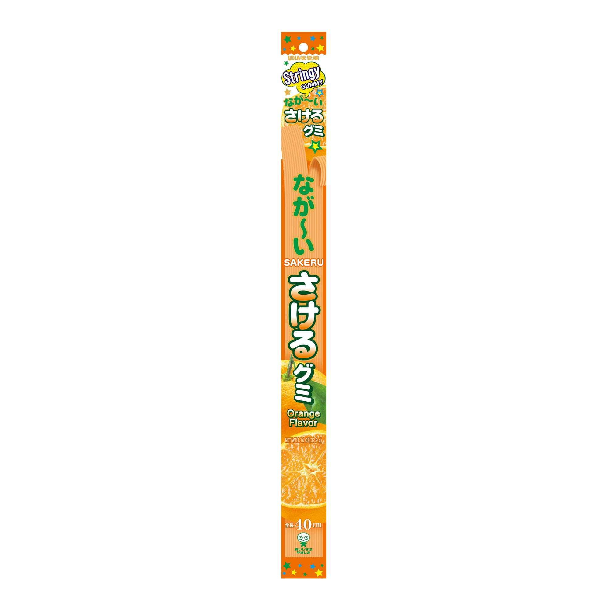 UHA Sakeru Long Stringy Gummy Candy – Soft, Chewy Peelable Japanese ...