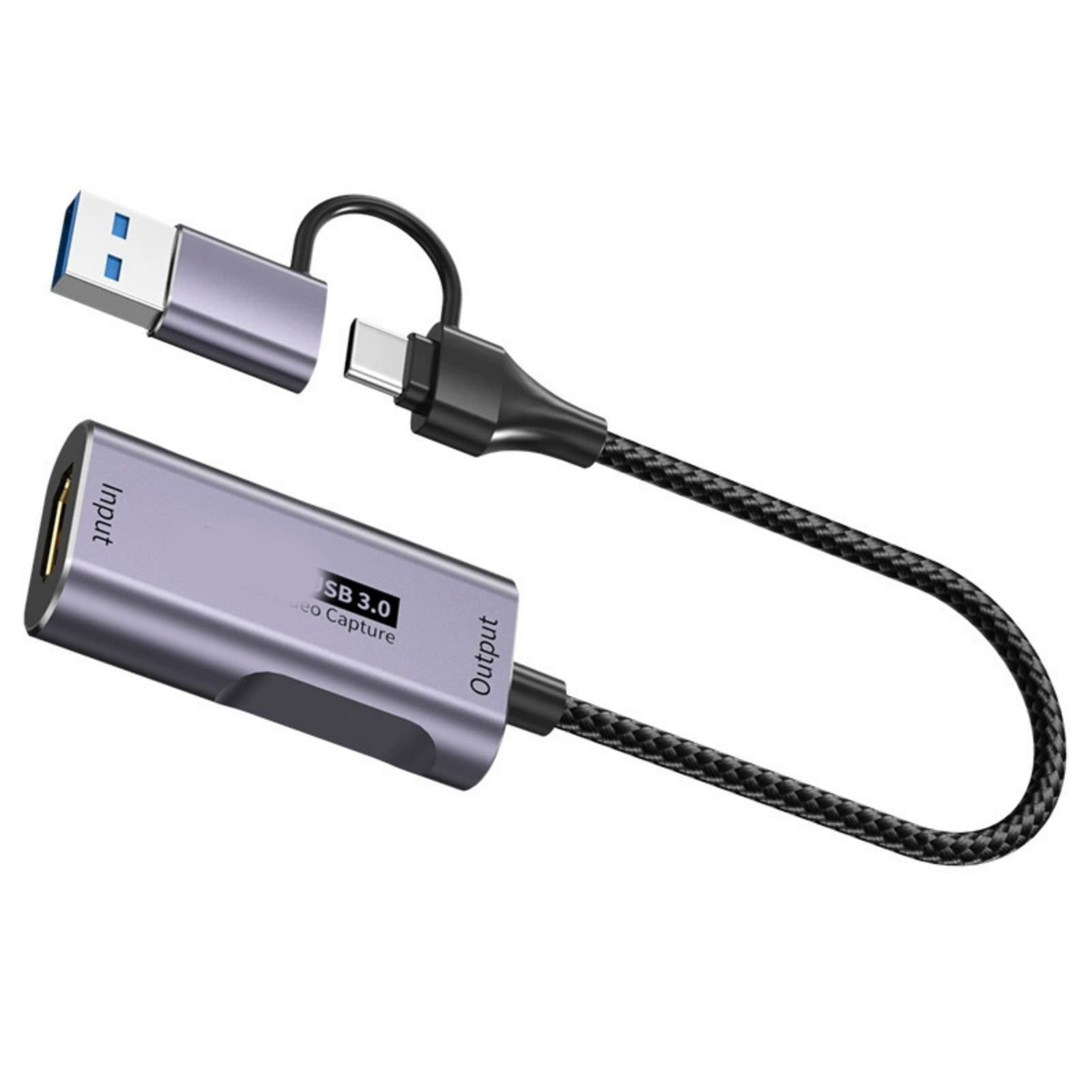 UHD 4K Game Captures Card with USB C Adapters 1080P Recording not Delay ...