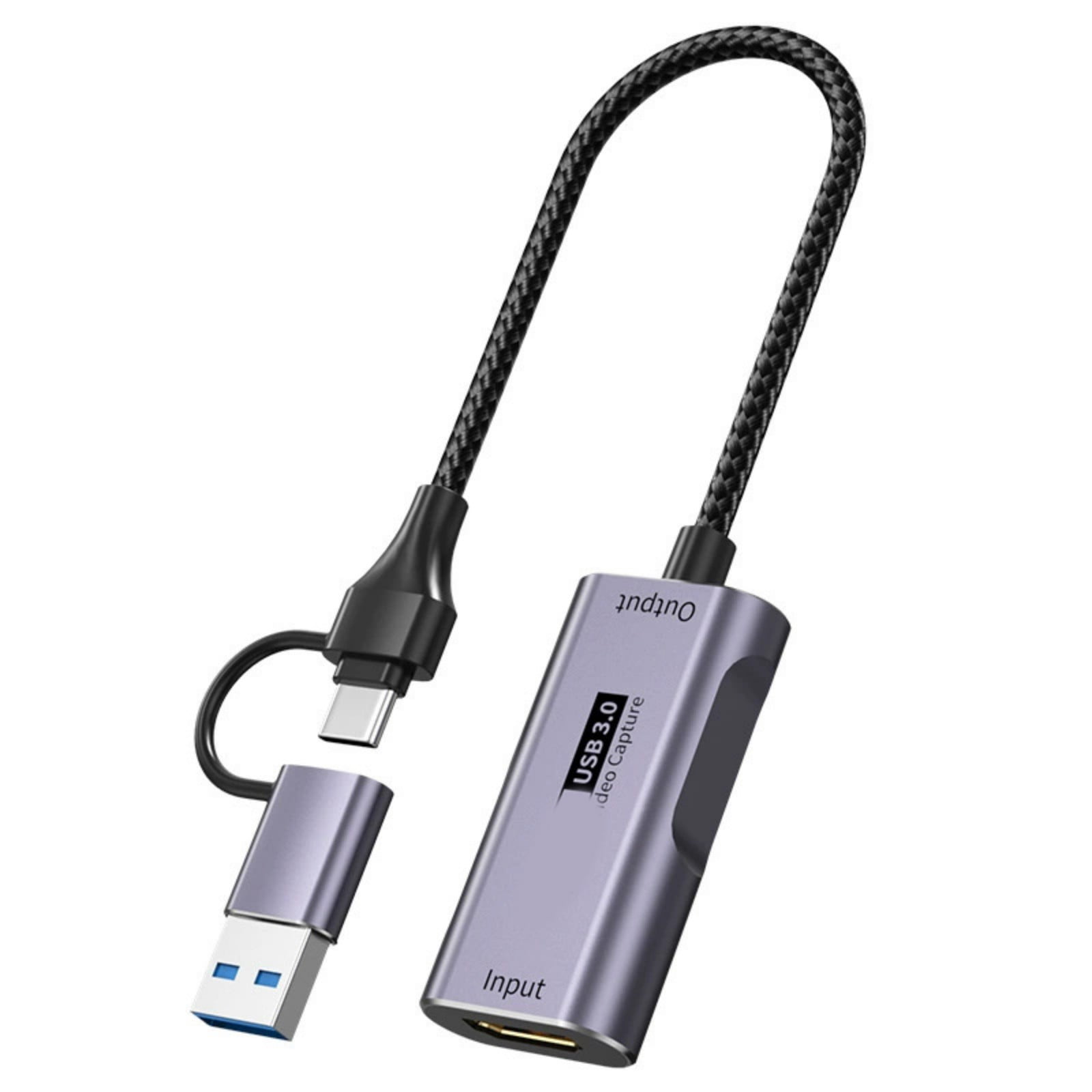 UHD 4K Game Captures Card with USB C Adapters 1080P Recording not Delay ...
