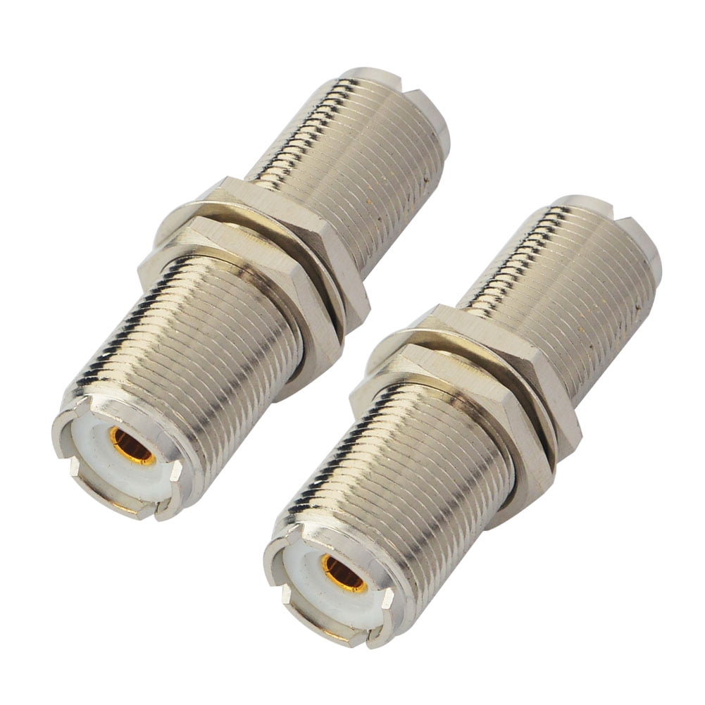 UHF Bulkhead Connector RF UHF Coax Adapter UHF Female to UHF Female Connector SO239 to SO239 ...