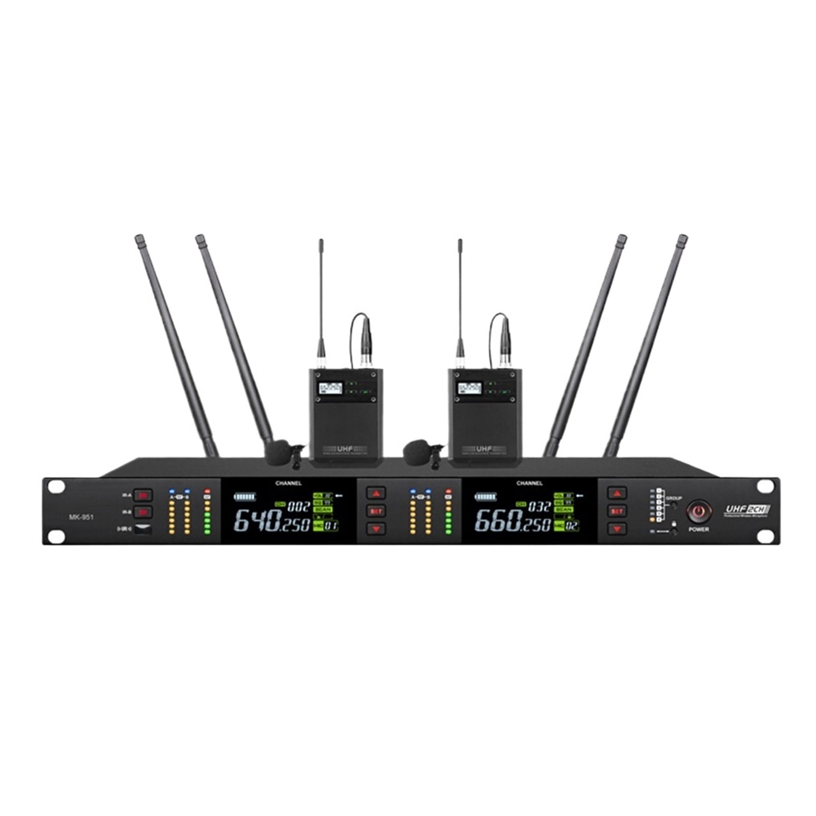 UHF Dual-pass Digital Wireless Microphone System - Walmart.com