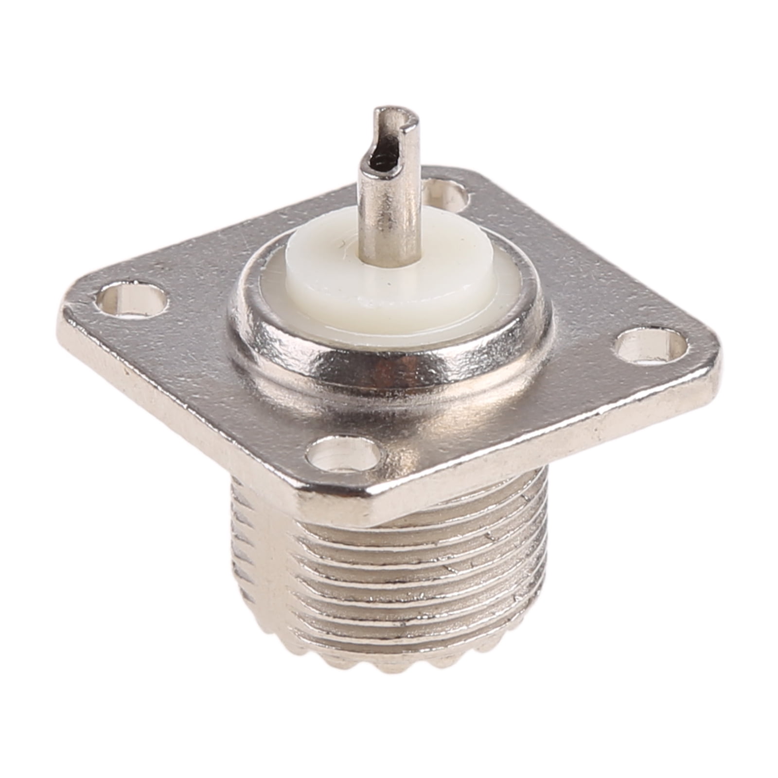 UHF Female SO239 4-Hole Chassis Mount, Flange Panel Mount Connector ...