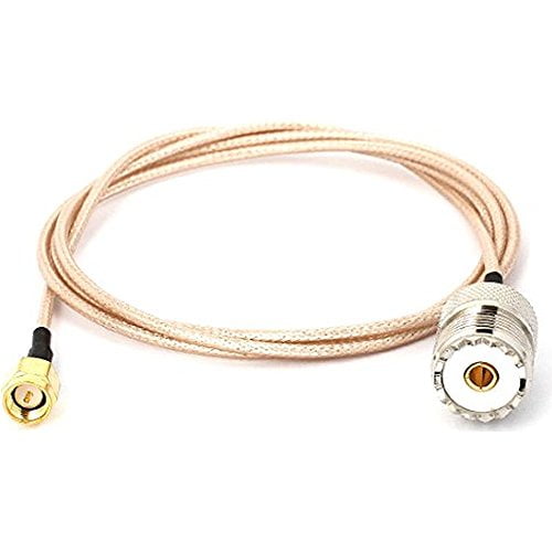 UHF Female to SMA Male Adapter Connector Pigtail RG316 Coaxial Cord 1M ...