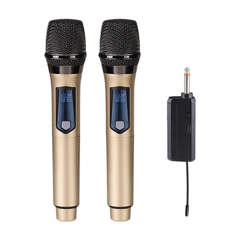 UHF Handheld Wireless Microphone Rechargeable Live Streaming V8 Sound ...