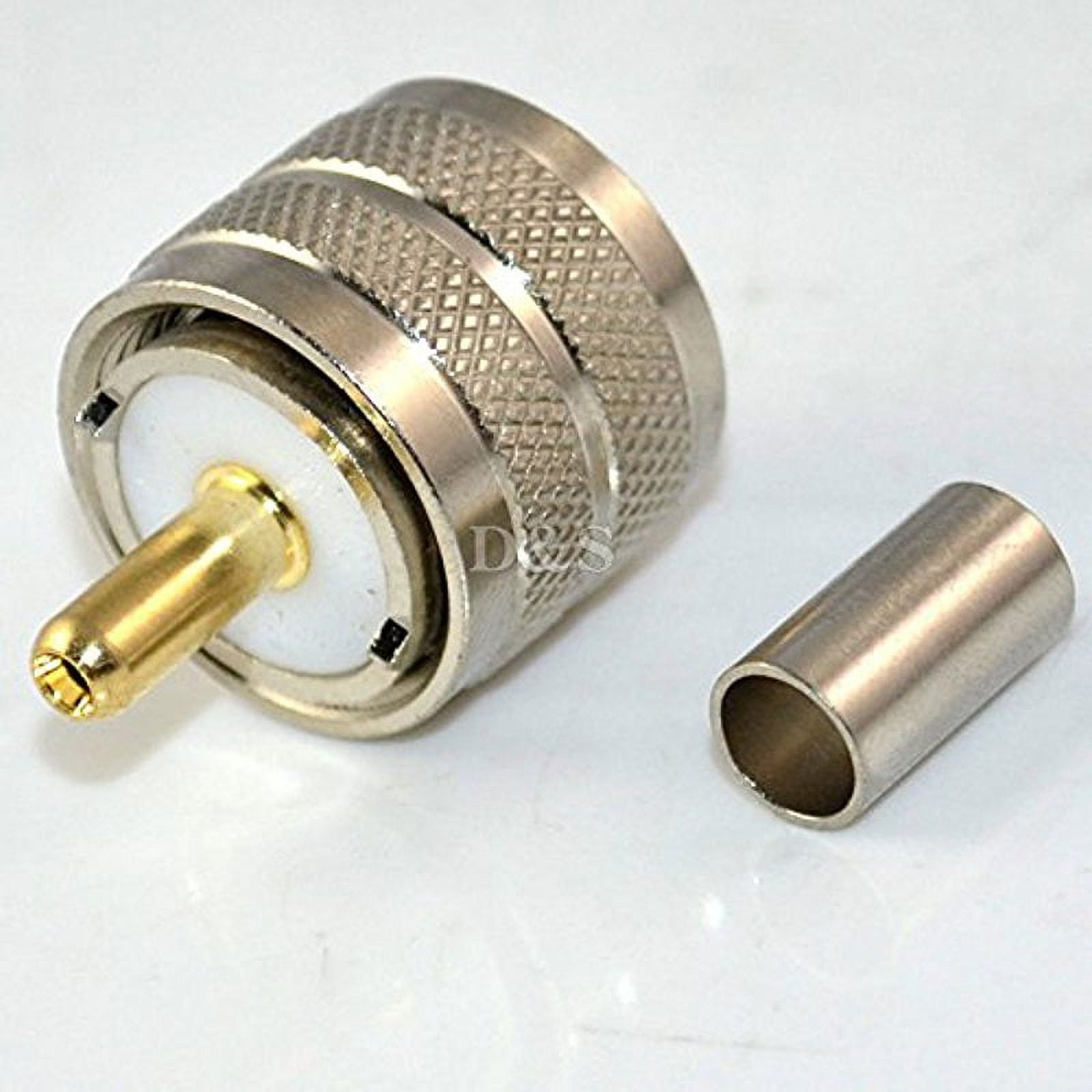 UHF Male PL-259 Plug Crimp for RG58 RG142 RG400 RFC195 RF Coax ...