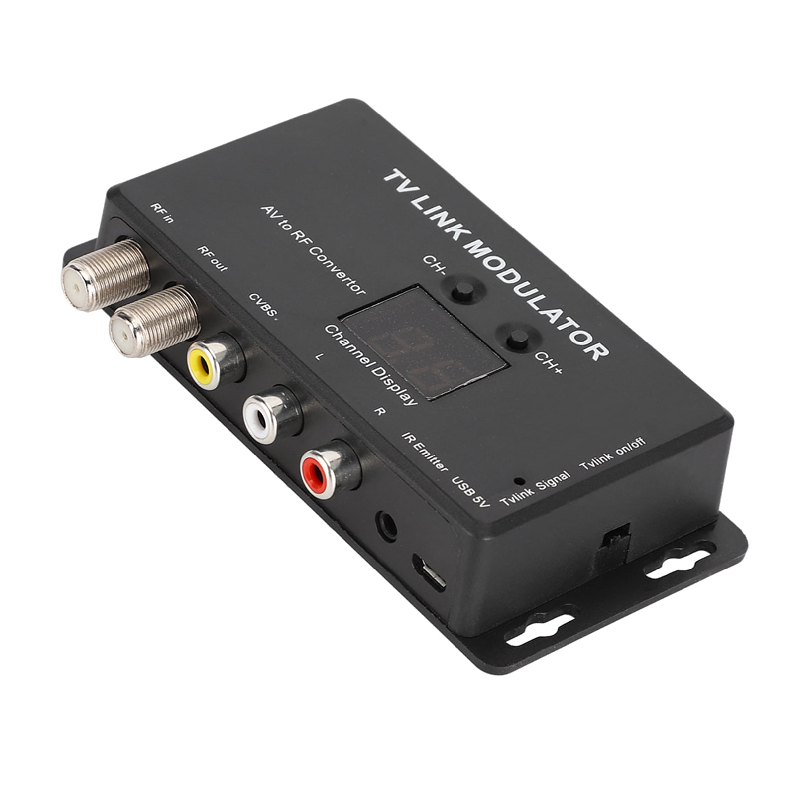 UHF Modulator AV To RF Converter W/ IR Extender, Channel Display, PAL ...