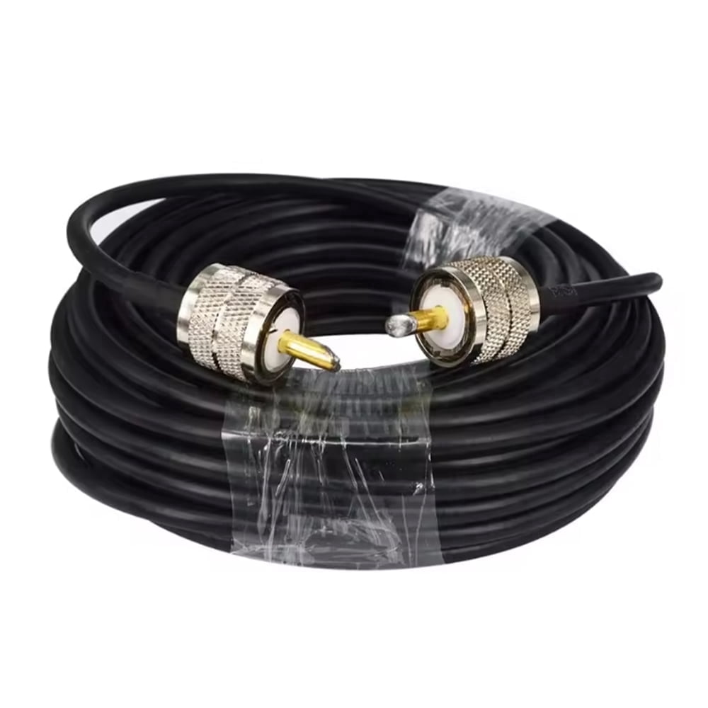 UHF (PL-259) Male-to-Male RG58 Coaxial Cable, 16 ft for Antenna ...