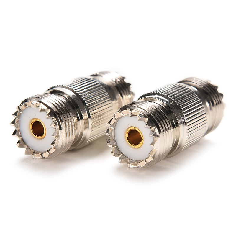 UHF PL-259 SO-239 female to UHF female jack RF straight connector ...