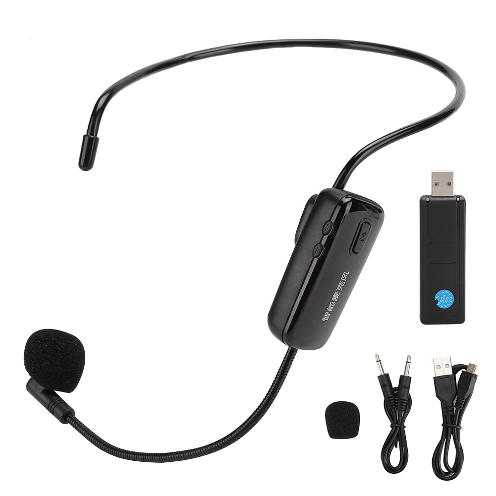 Rewera UHF USB Universal Wireless Headset Microphone for Speaker and ...