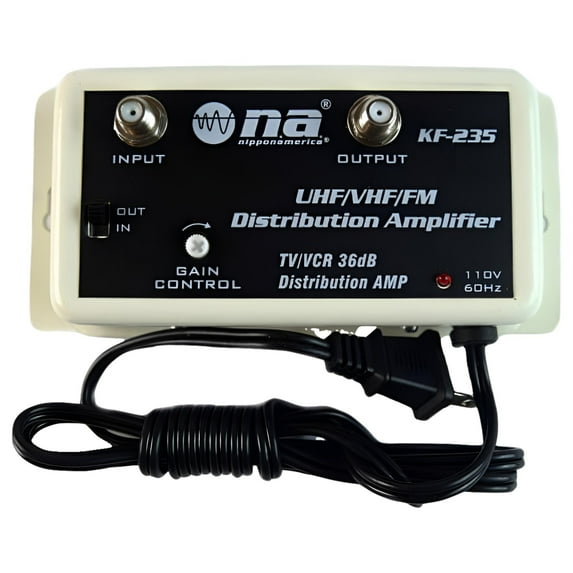 Nippon America 36 dB Digital TV Antenna Amplifier, Indoor Signal ...