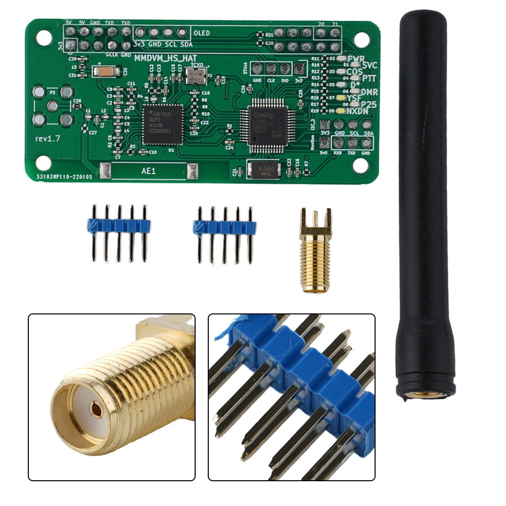 UHF VHF UV mmdvm Hotspot Module for DMR P25 YSF DSTAR Pi Zero 3B 3B - Walmart.com