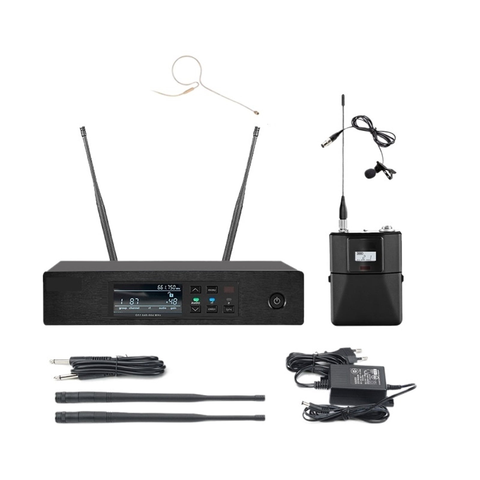 UHF Wireless Head-mounted Microphone System - Walmart.com