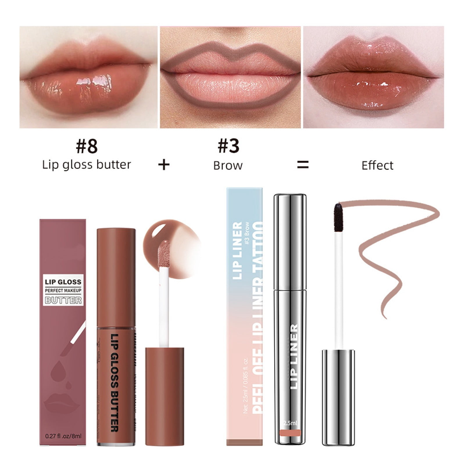 UHGEAX 4 Colors Butter Gloss Hydration Non Sticky Plumping Lip Gloss ...