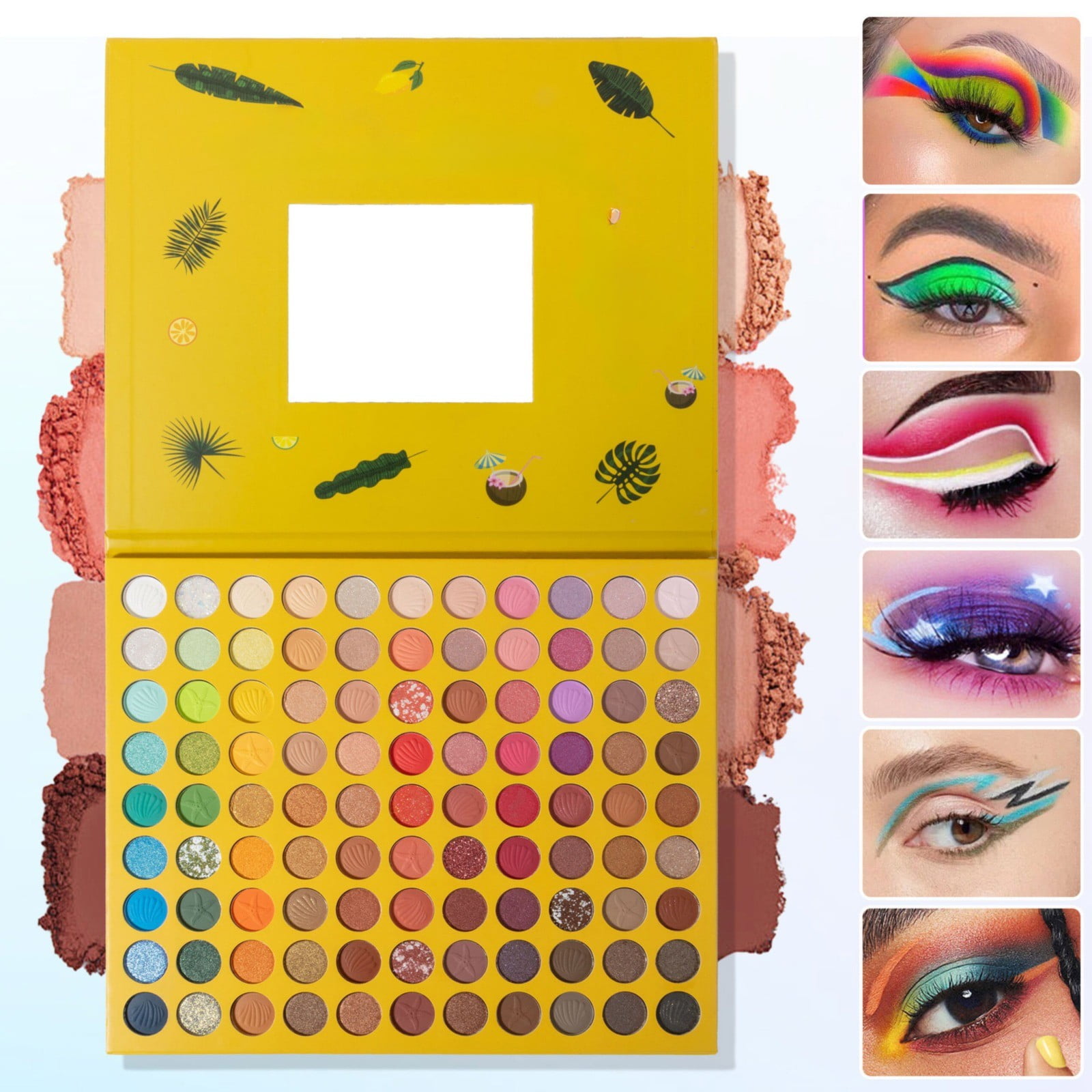 Valentine's Day Clearance Eyeshadow Makeup 99 Colors Black Grey Silver ...