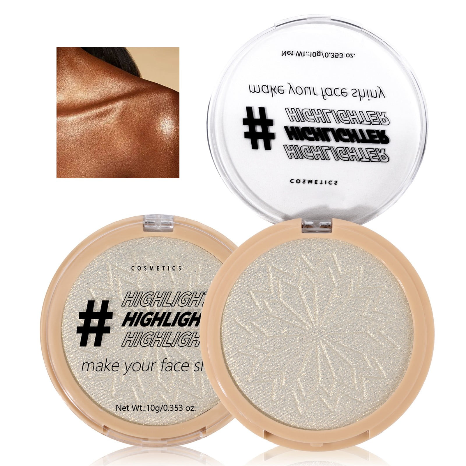 UHGEAX Glow Beauty Lumi Glotion Foundation Makeup 5 Color Highlight ...