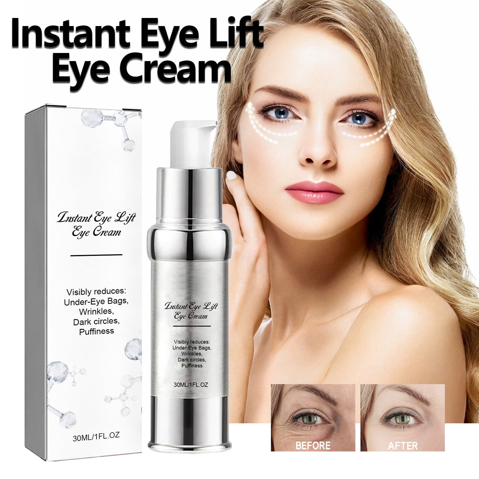 UHGEAX Hair Serum Instant Eye Lift Eye Bag Eraser Eye Instant Eye Bag ...