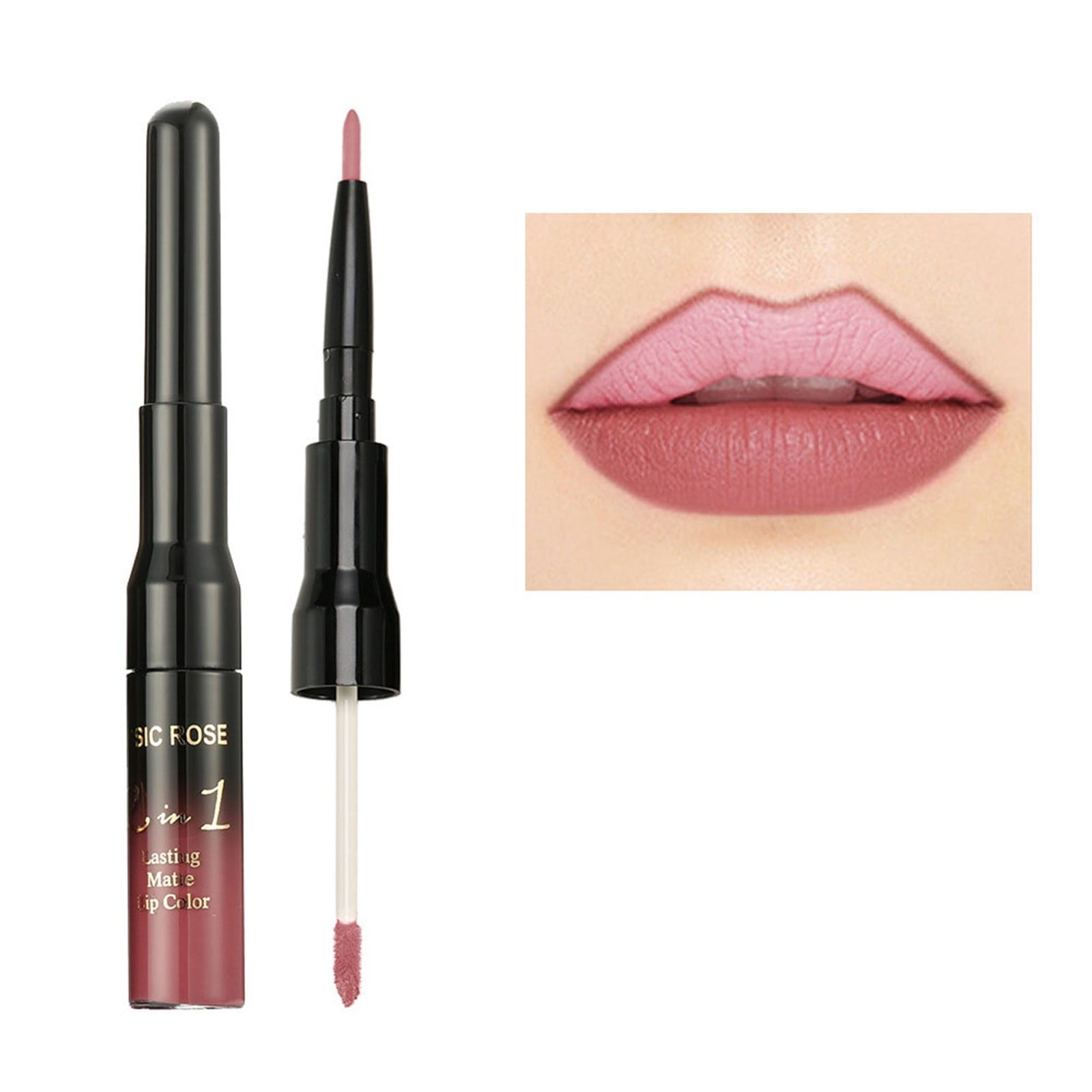 UHGEAX Lip Balm Lip Stain Lip Glosses Two to One Lip Gloss Lip Pencil ...