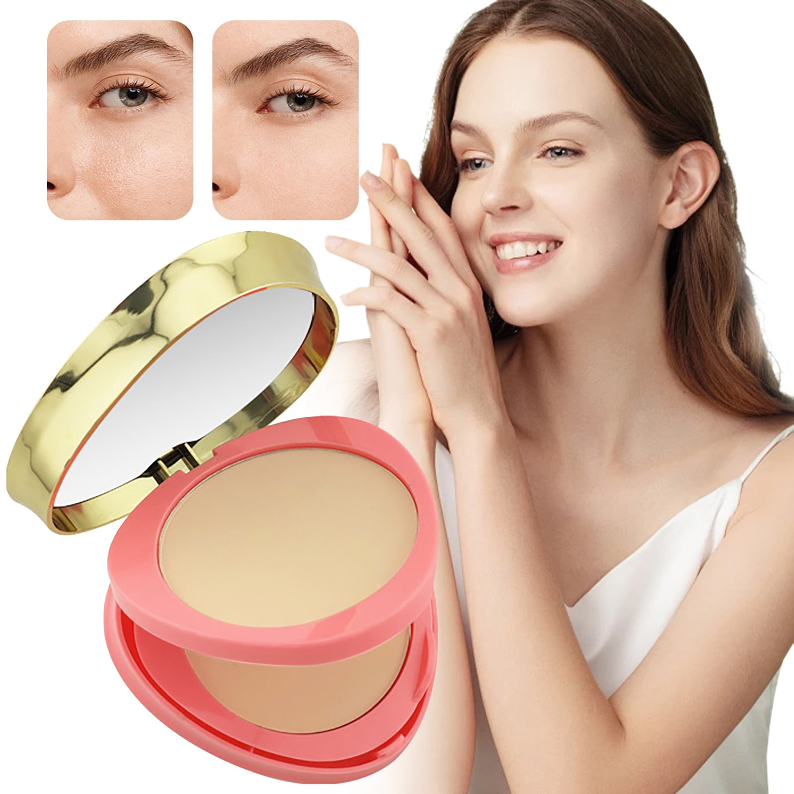 UHGEAX Loose Powders Smooth Setting Double Layer Compact Powder ...