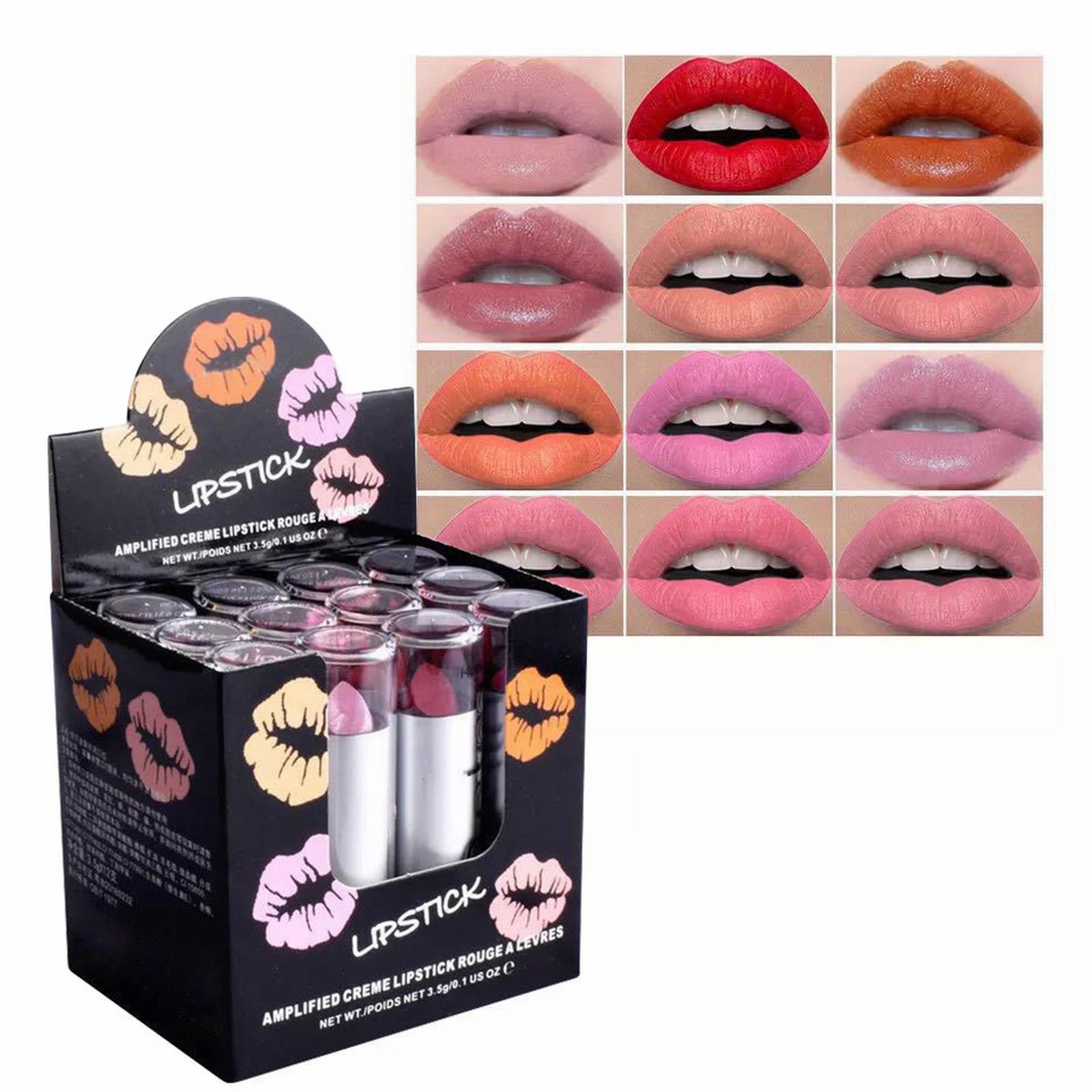 UHGEAX Makeup Lip Balm Matte Lipstick Lip Tint Great Red Lipstick ...