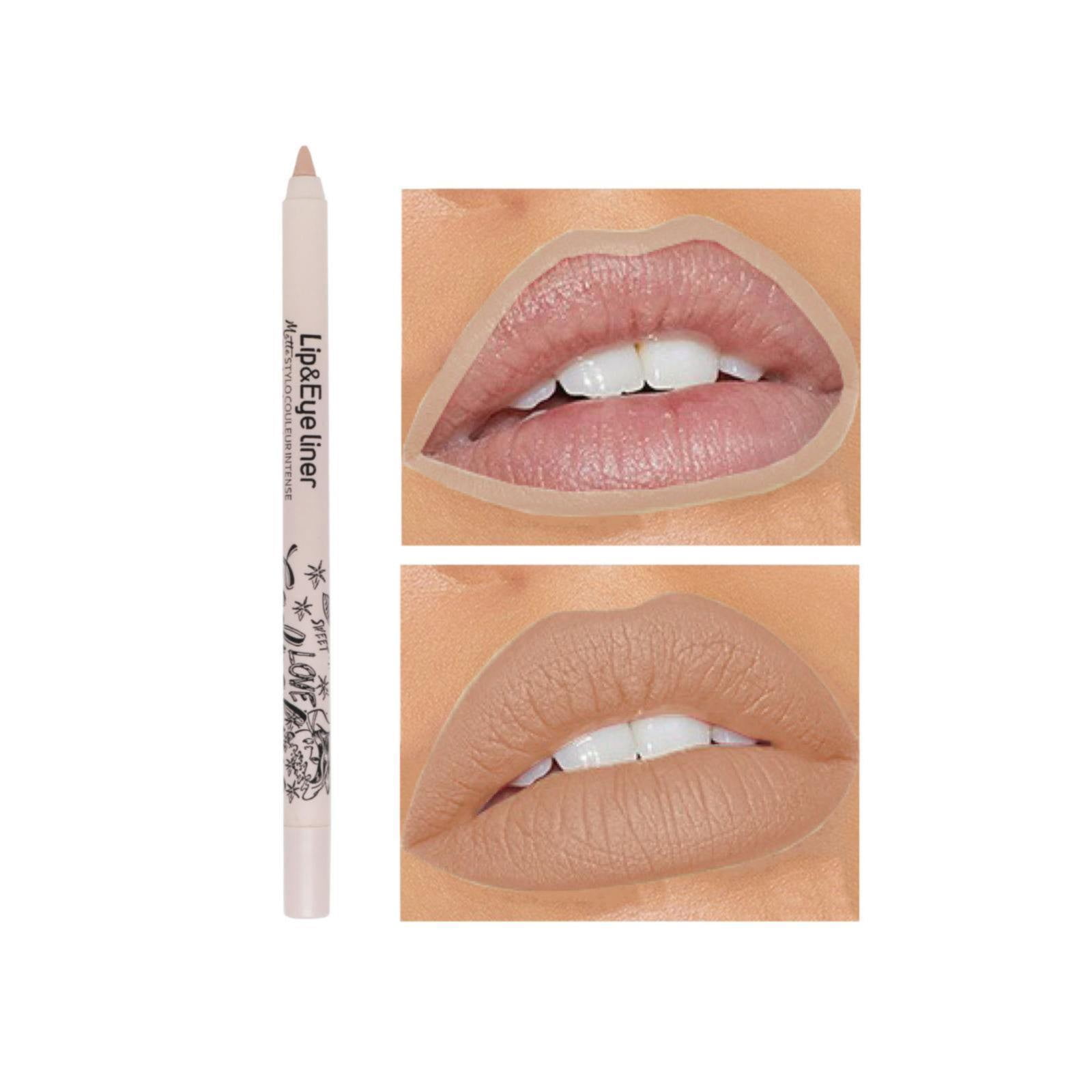 UHGEAX Makeup Lip Oul 20 Colors of Lip Liner Lipstick Pen Not Easy to ...