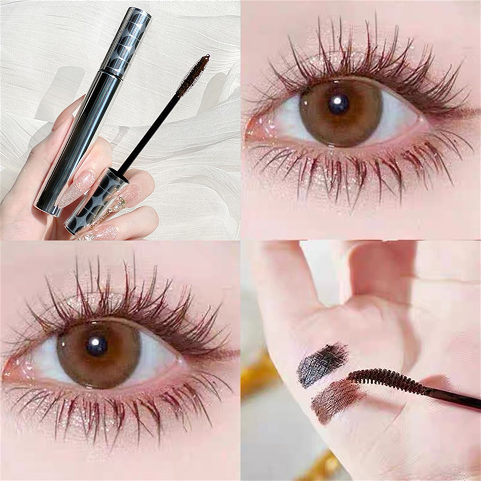 UHGEAX Mascara Mascara Eye Black Sky High Mascara 4D Silk Fiber Lash ...
