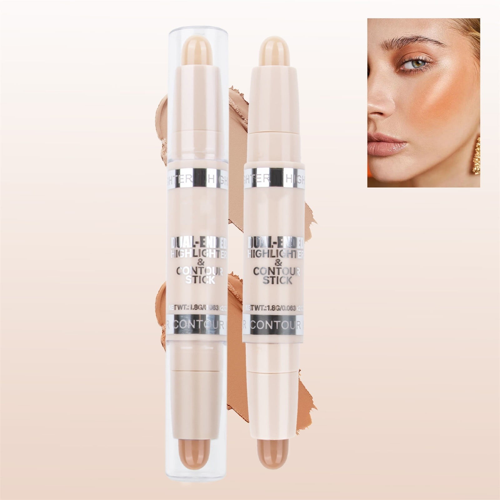 Uhgeax Moisturizing Stick Highlight And Ended Stick Sculpting Nose Shadow Brighten Under Eye
