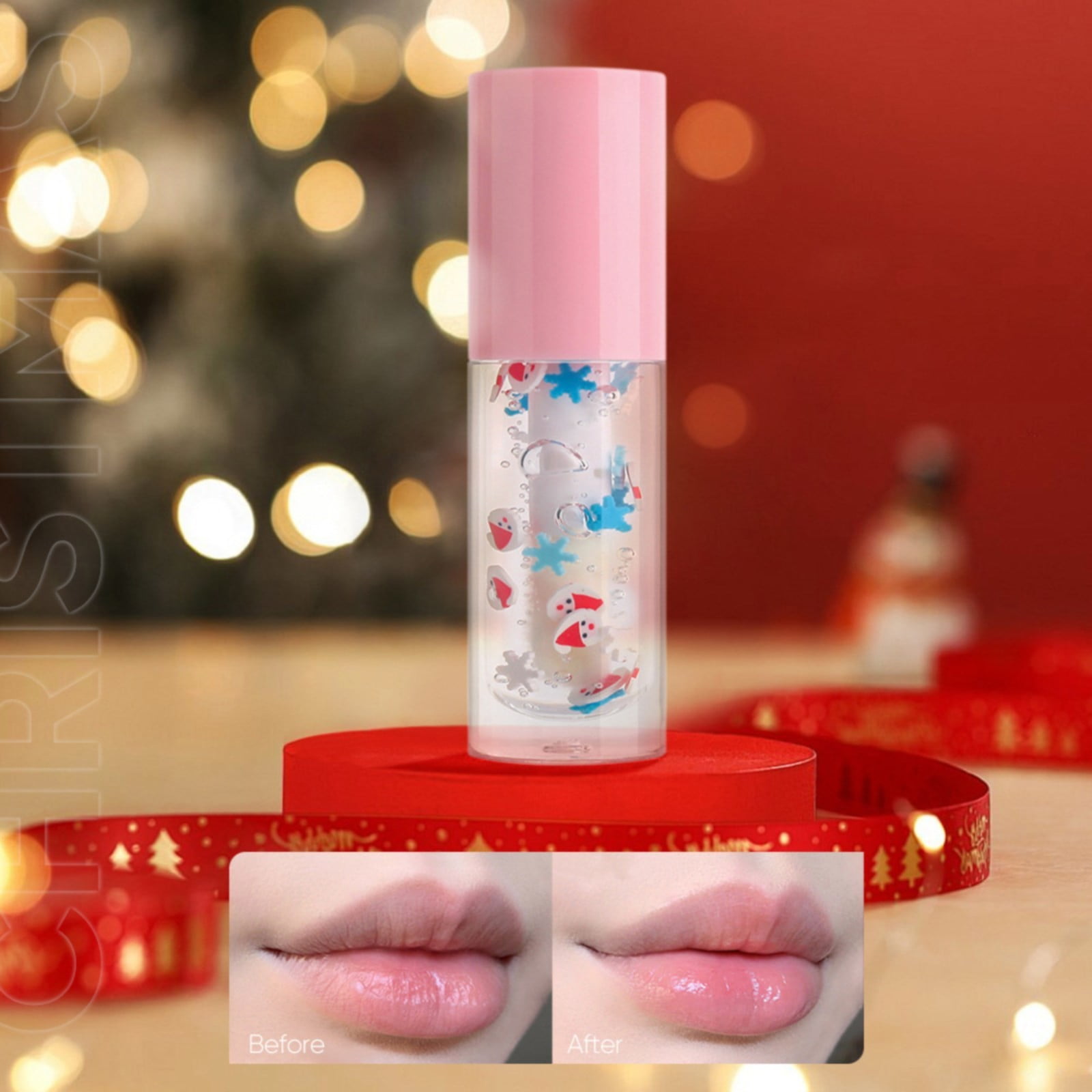 UHGEAX Preppy Stuff Christmas Lip Oil Large Brush Head Thick Rod Vegan ... UHGEAX Preppy Stuff Christmas Lip Oil Large Brush Head Thick Rod Vegan ...
