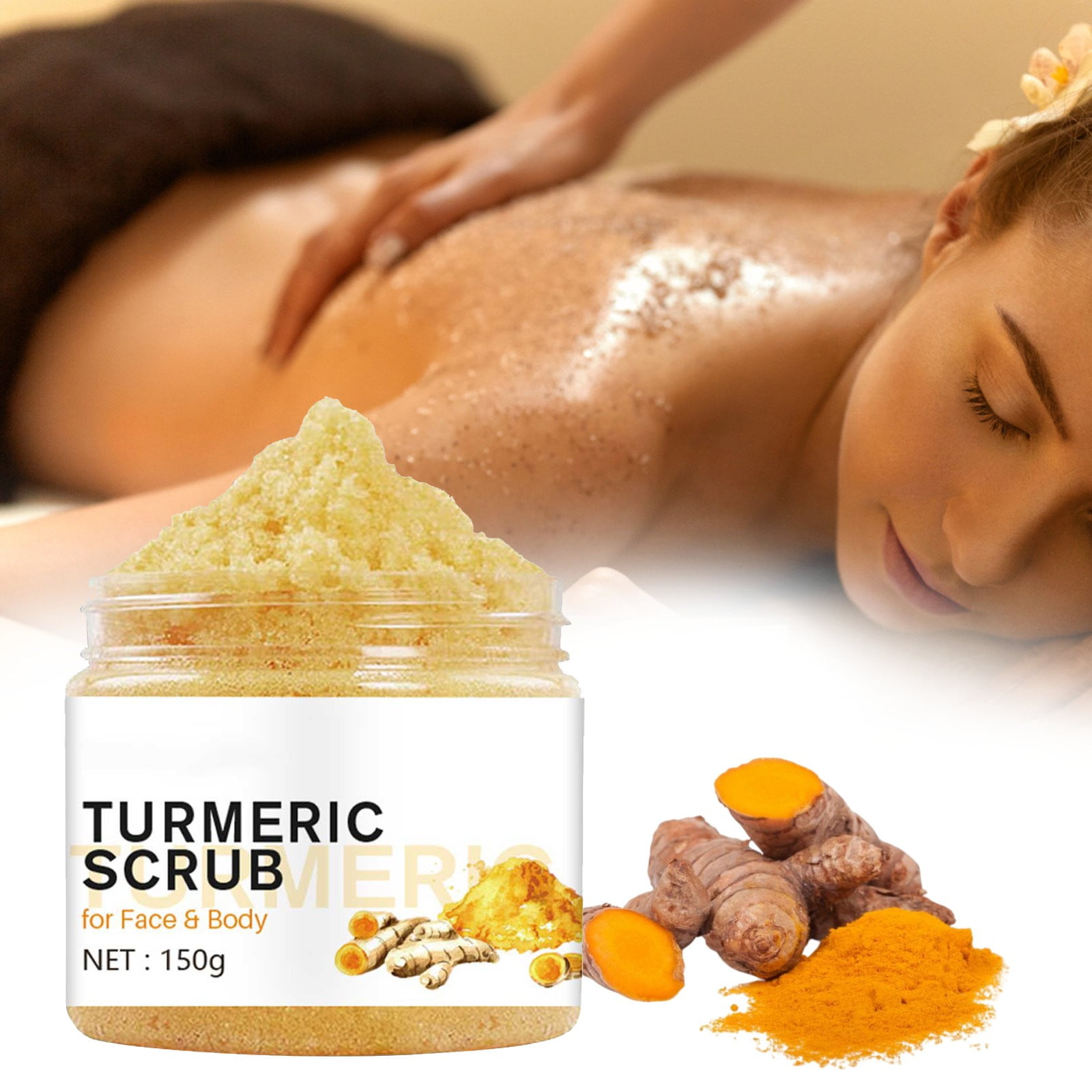 UHGEAX Turmerics Body Scrub with Natural Saltss Turmerics Facial Scrub ... UHGEAX Turmerics Body Scrub with Natural Saltss Turmerics Facial Scrub ...
