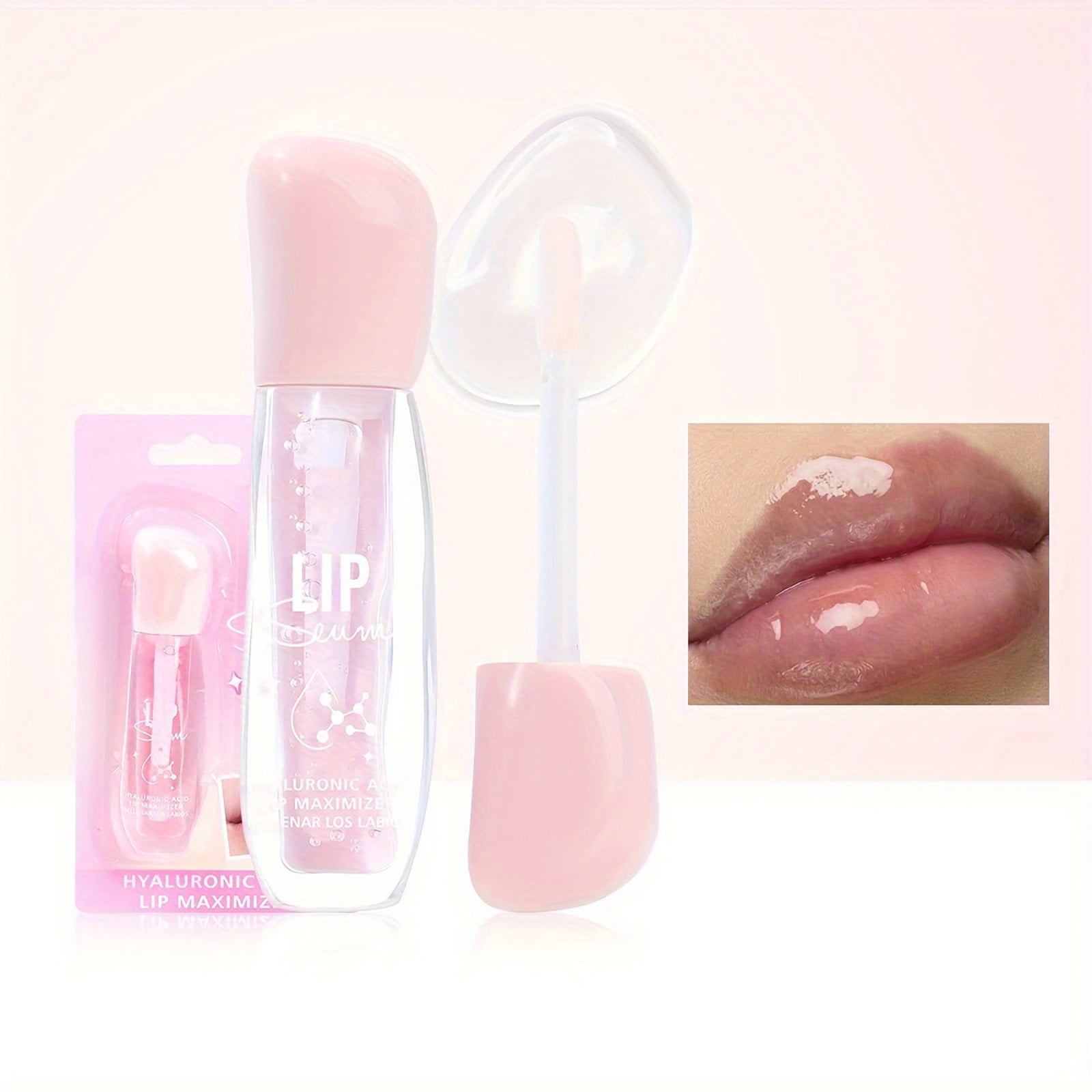 UHGEAX Water Glass Color Gloss Lip Liquid Lacquer Glaze Lip Gloss Lip ...