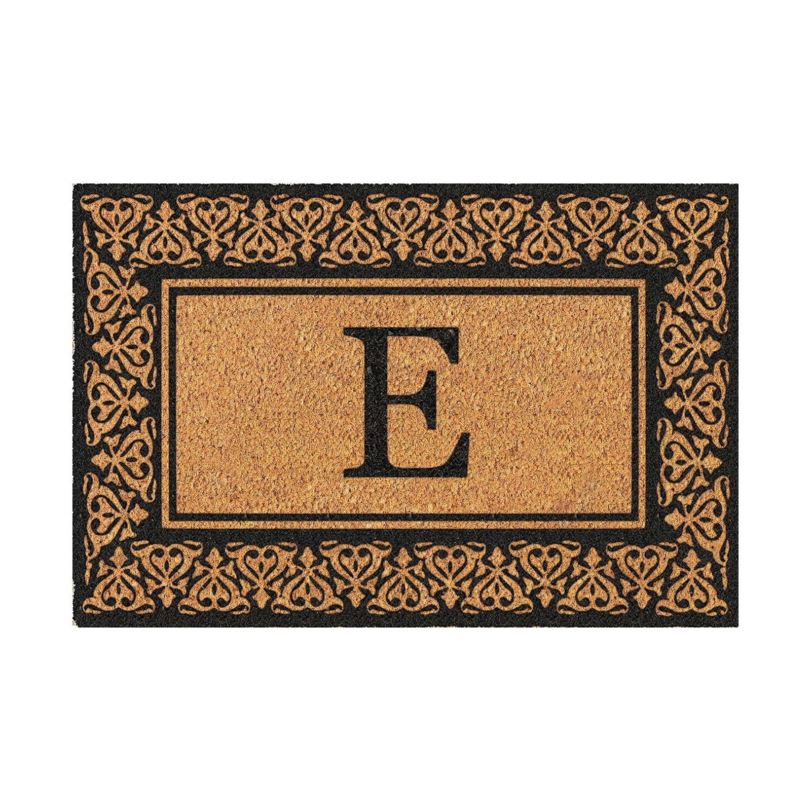 UHGXA Carpet Rugs for Living Room English Letter E Flower Frame ...